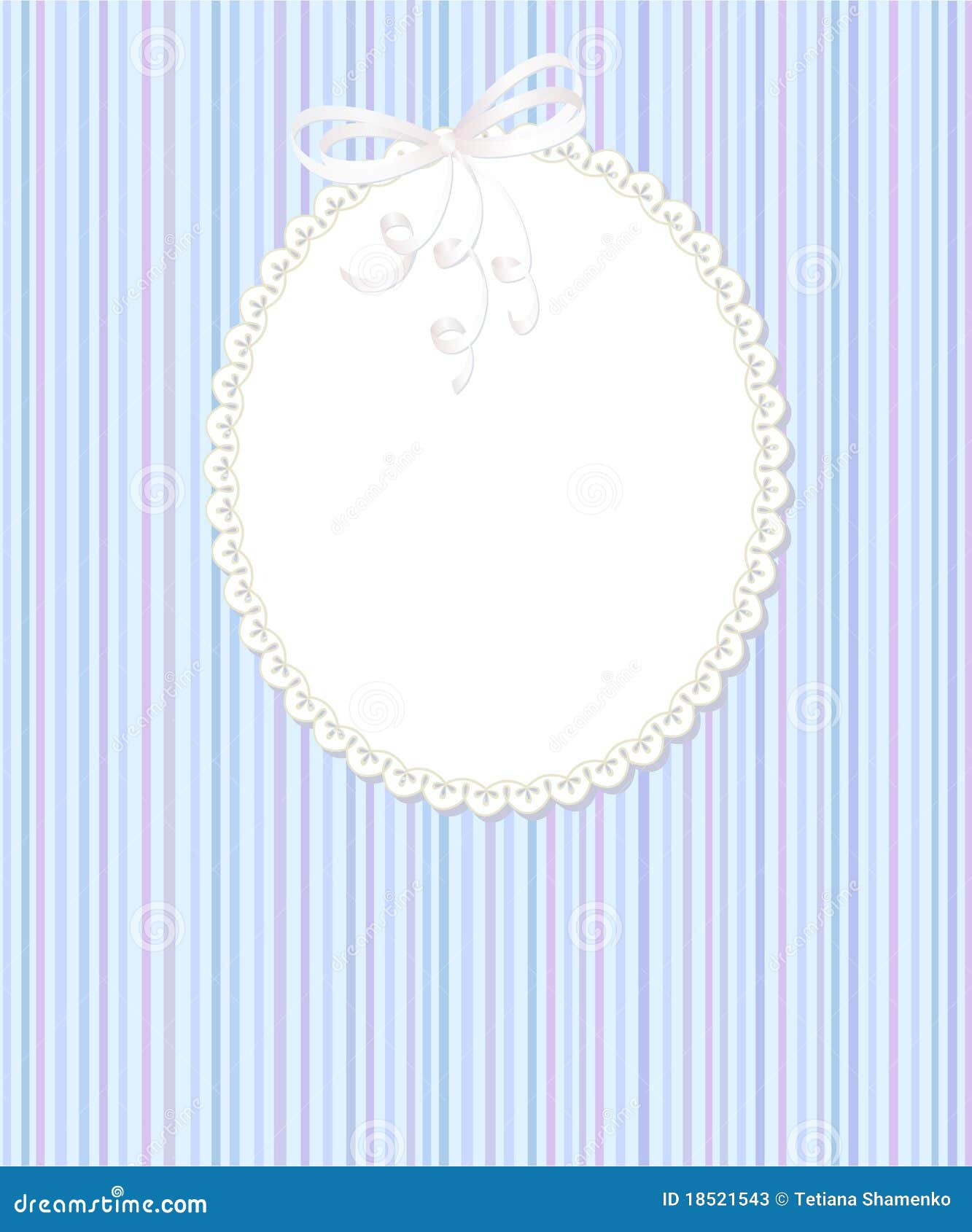 Template Frame Design for Greeting Card Stock Vector - Illustration of ...