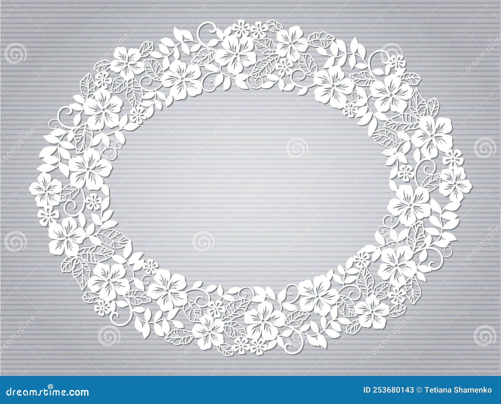 Template Frame Design for Greeting Card Stock Vector - Illustration of ...