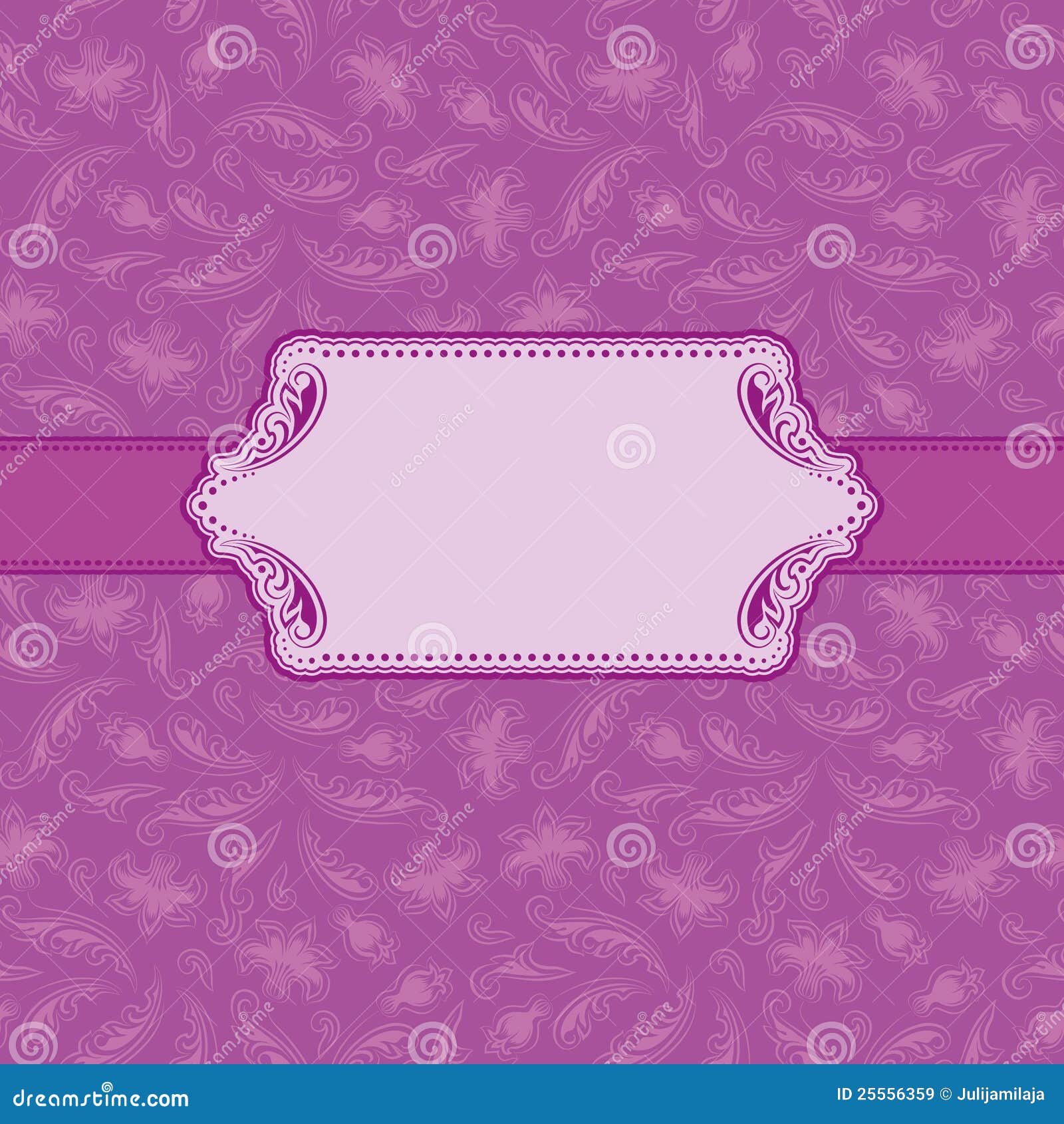 Template Frame Design for Greeting Card . Stock Vector - Illustration ...