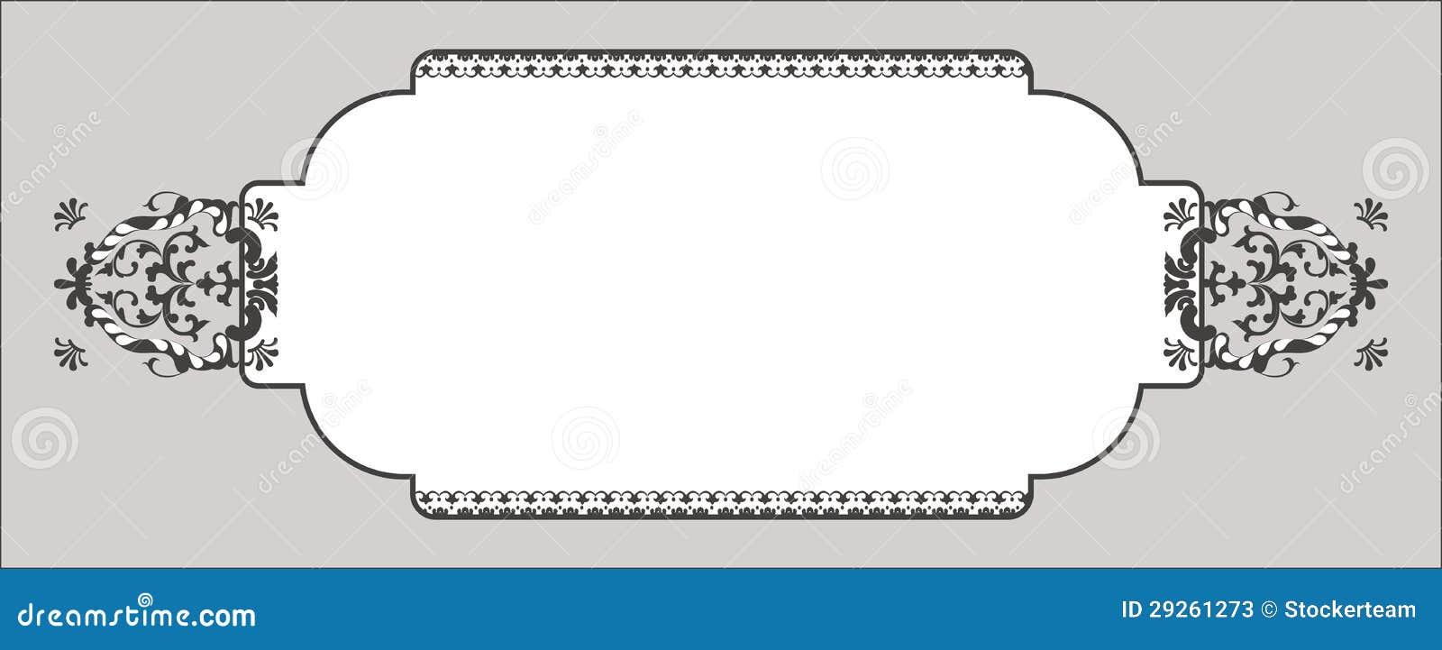 Template Frame Design for Greeting Card Stock Illustration ...