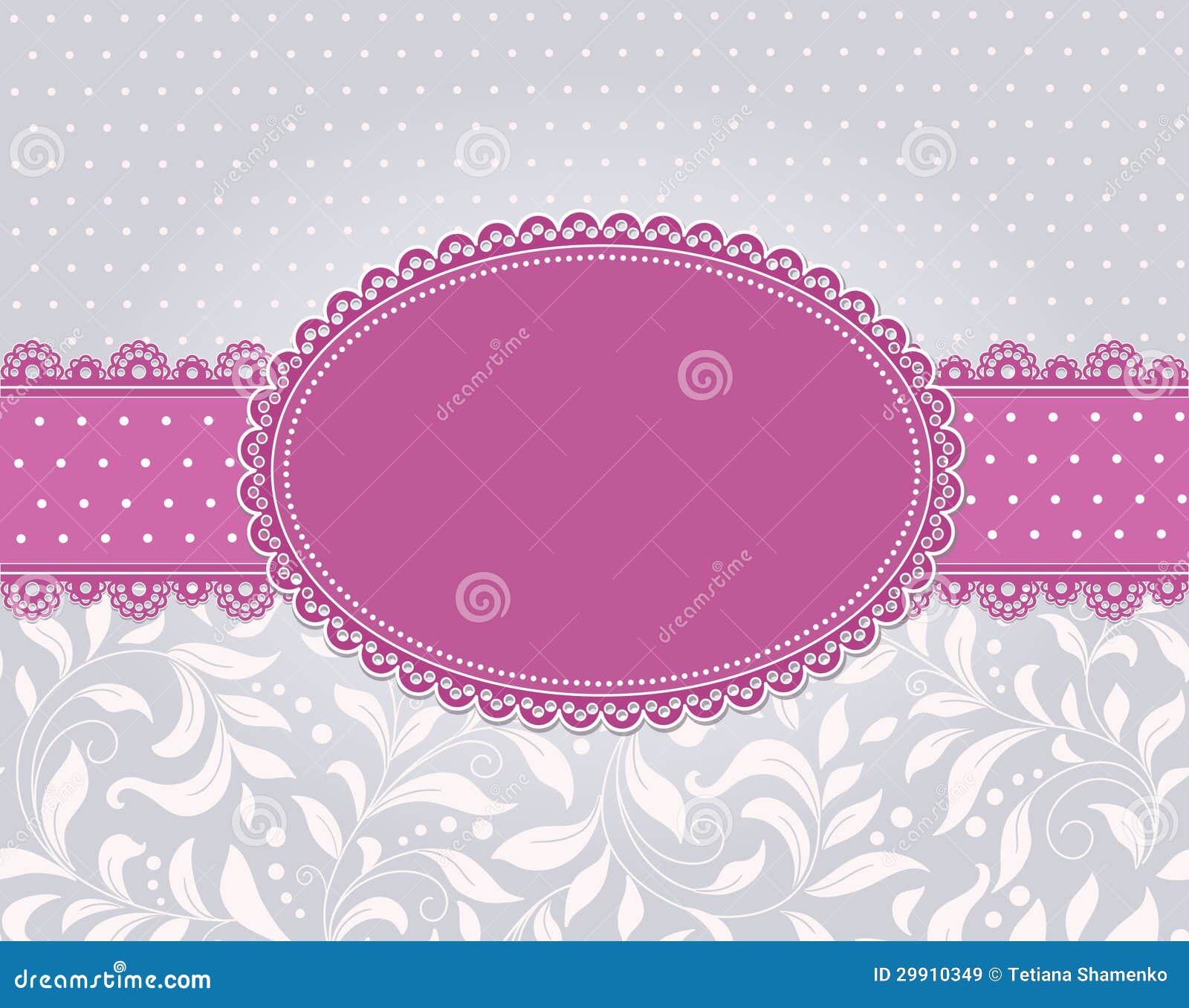 Template Frame Design for Card Stock Vector - Illustration of garden ...