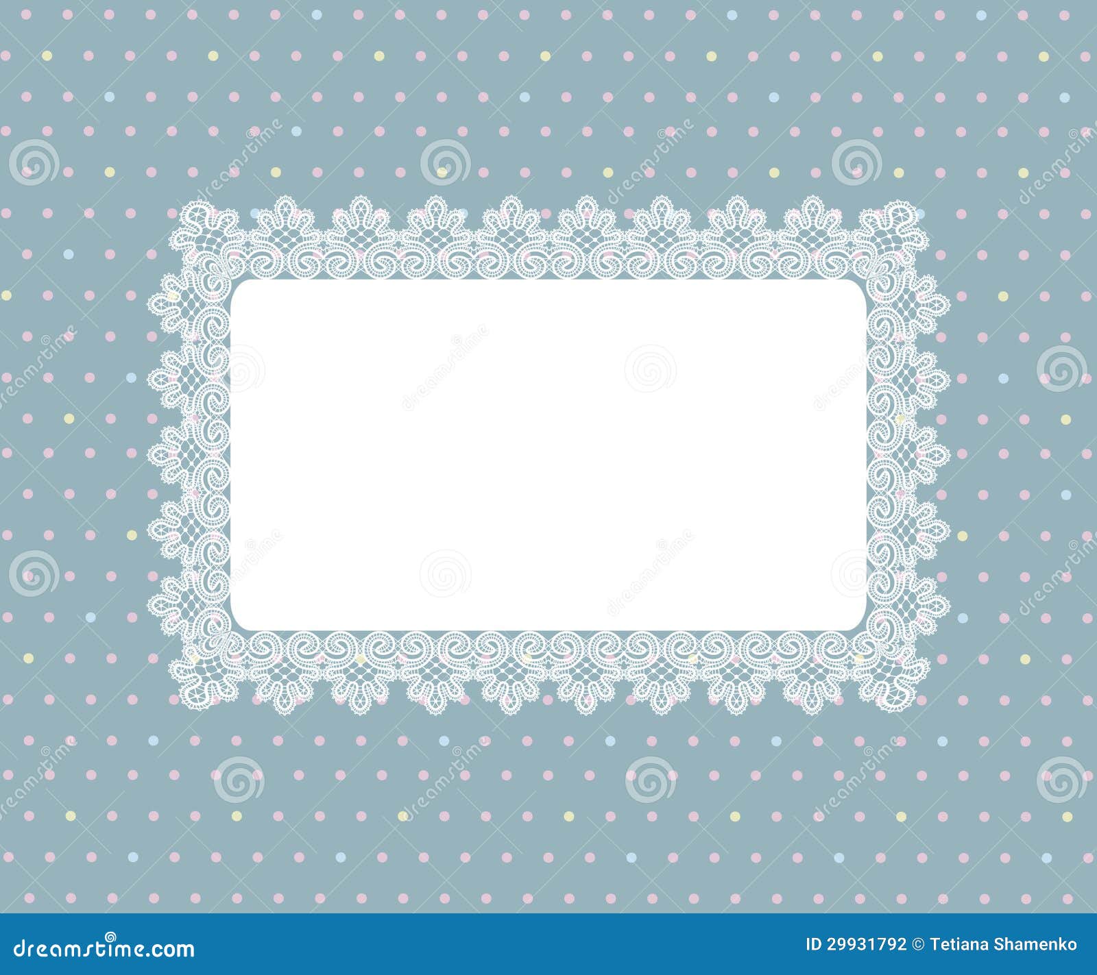 Template Frame Design for Card, Stock Illustration - Illustration of ...