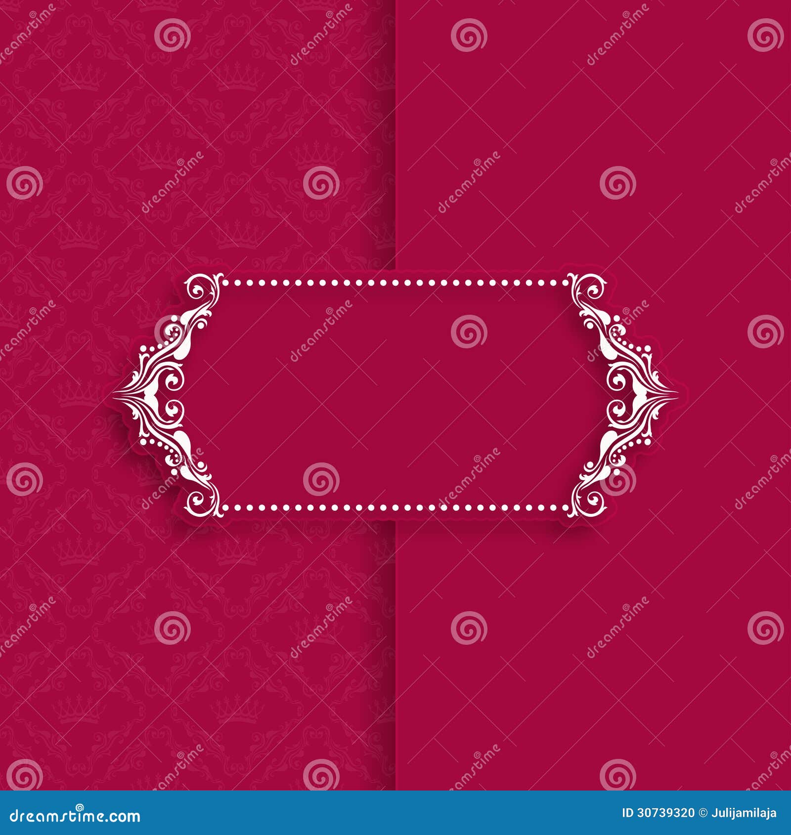 Template Frame Design for Greeting Card Stock Vector - Illustration of ...