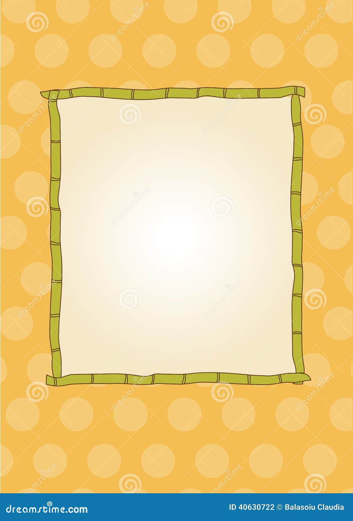Template Frame Design for Greeting Card Stock Vector - Illustration of ...