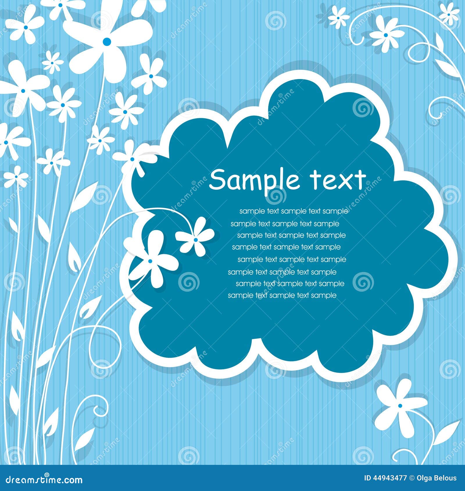 Template Frame Design for Greeting Card. Stock Vector - Illustration of ...