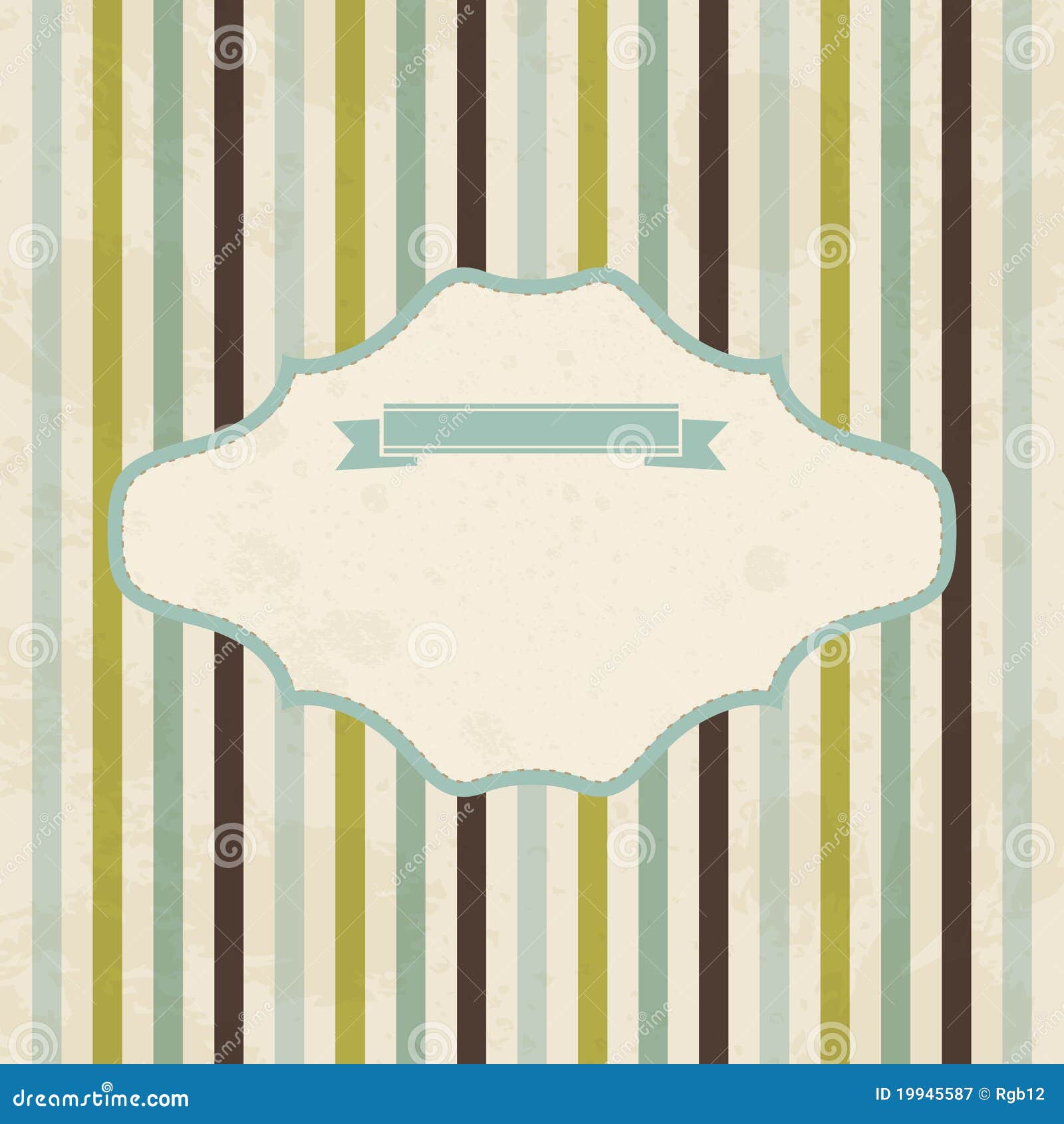 Template Frame for Greeting Card Stock Vector - Illustration of ...