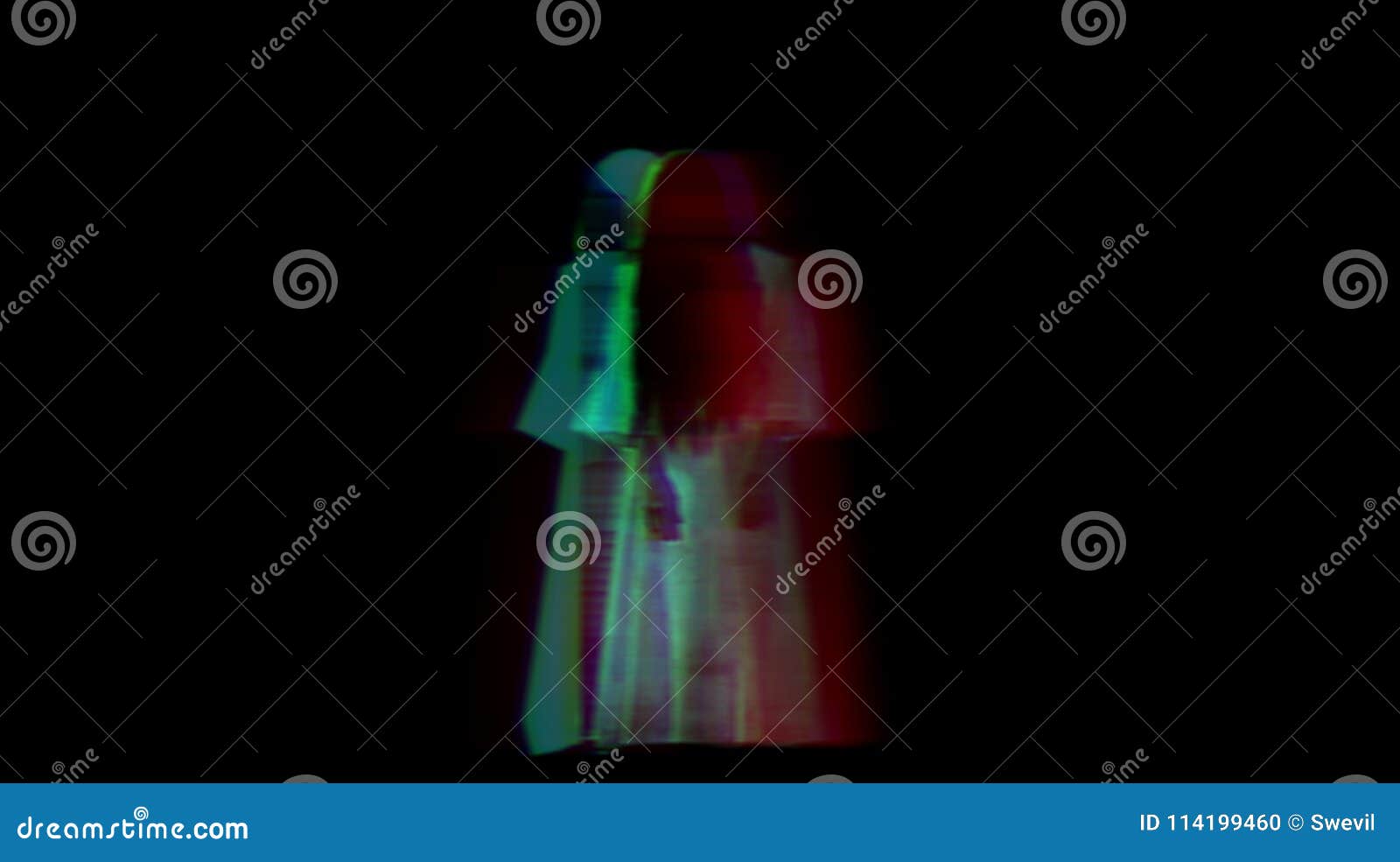 Template of the Ghost of a Ghost. Fast Interference. Stock Photo ...