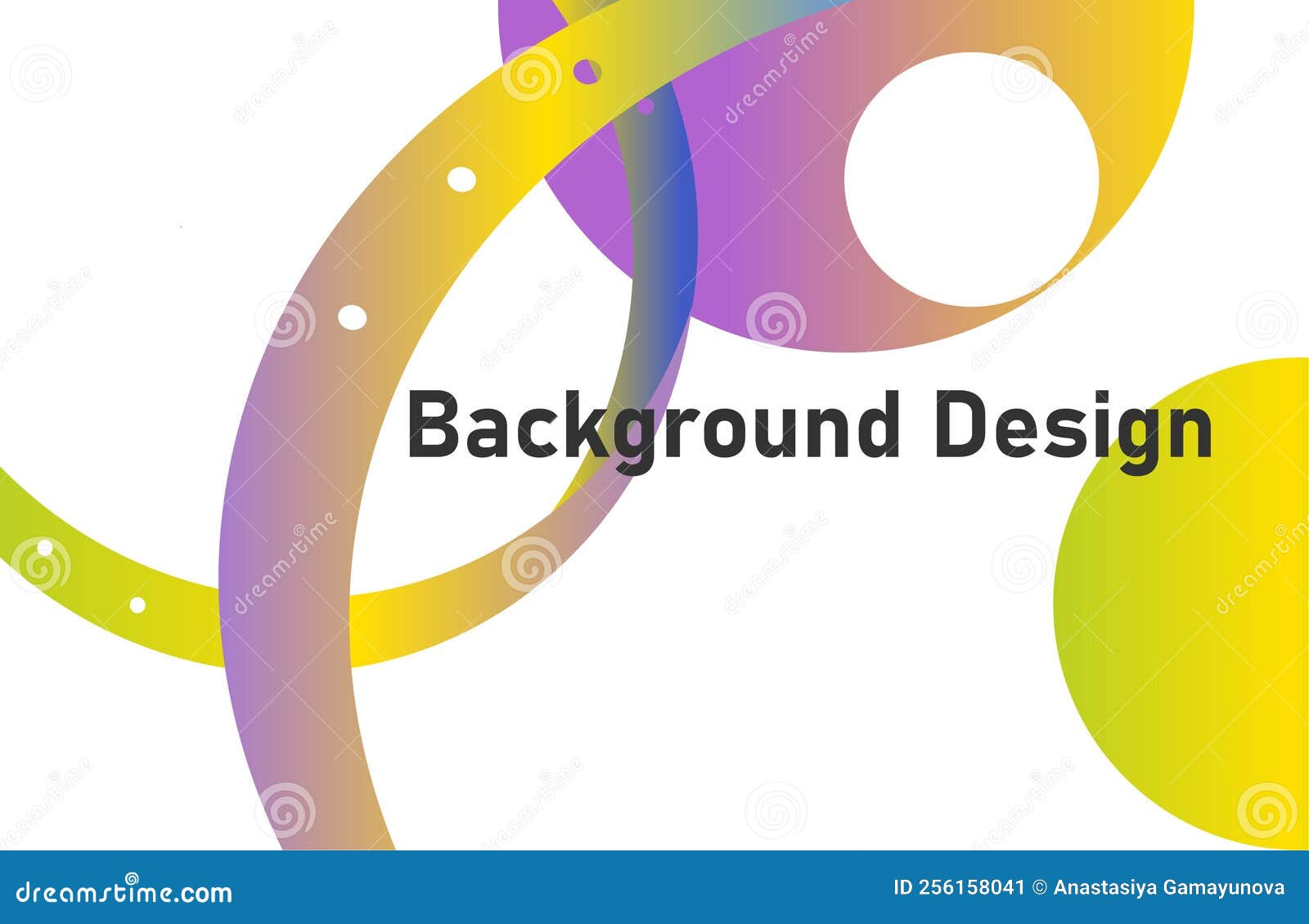 Template with Gradient Abstract Design of Thick Lines Stock Vector ...