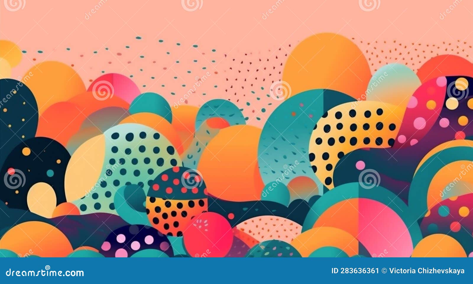 Modern Decorative Template Design Illustration Abstract Circle Graphic ...