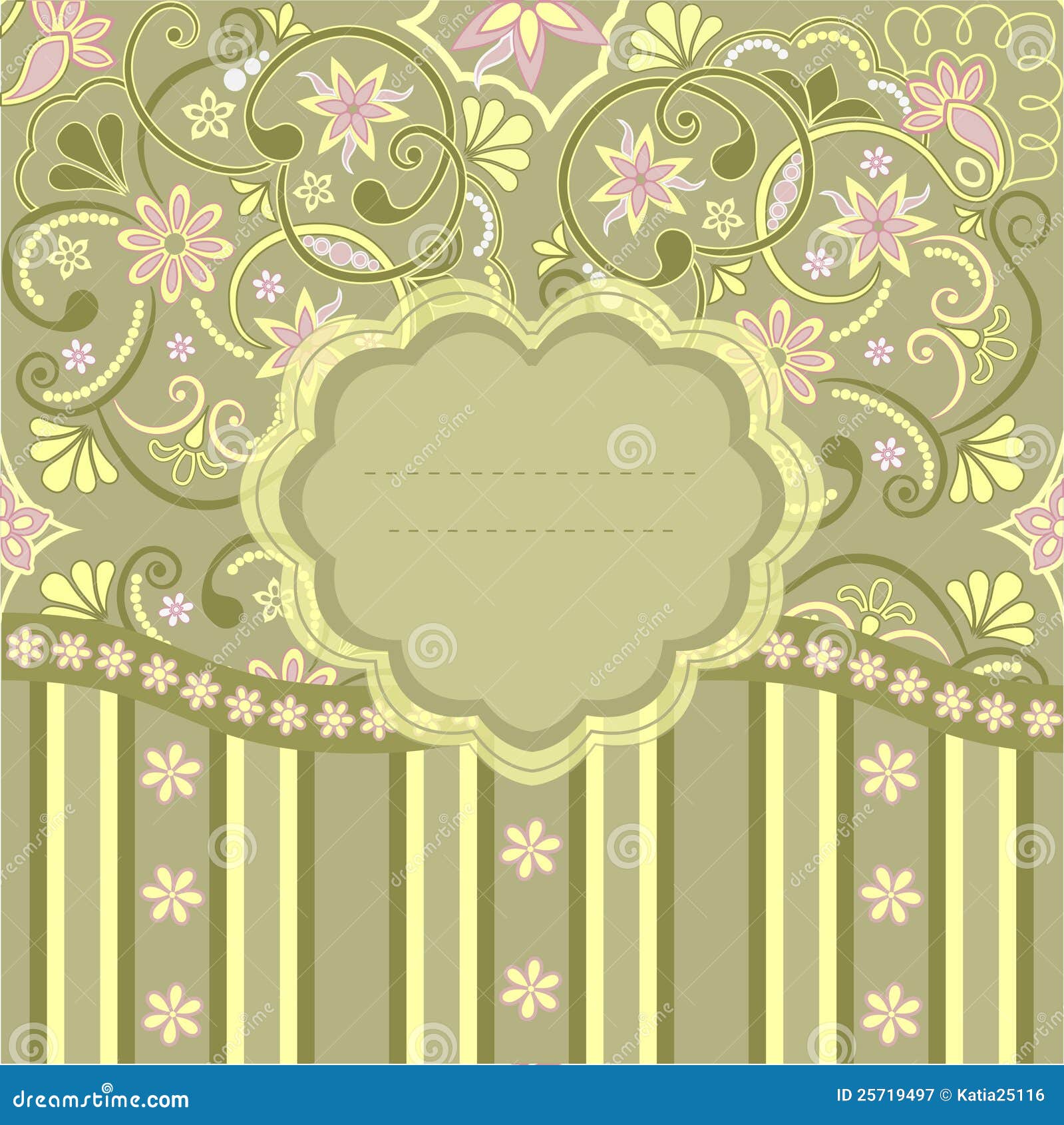 Template greeting card stock vector. Illustration of album - 25719497