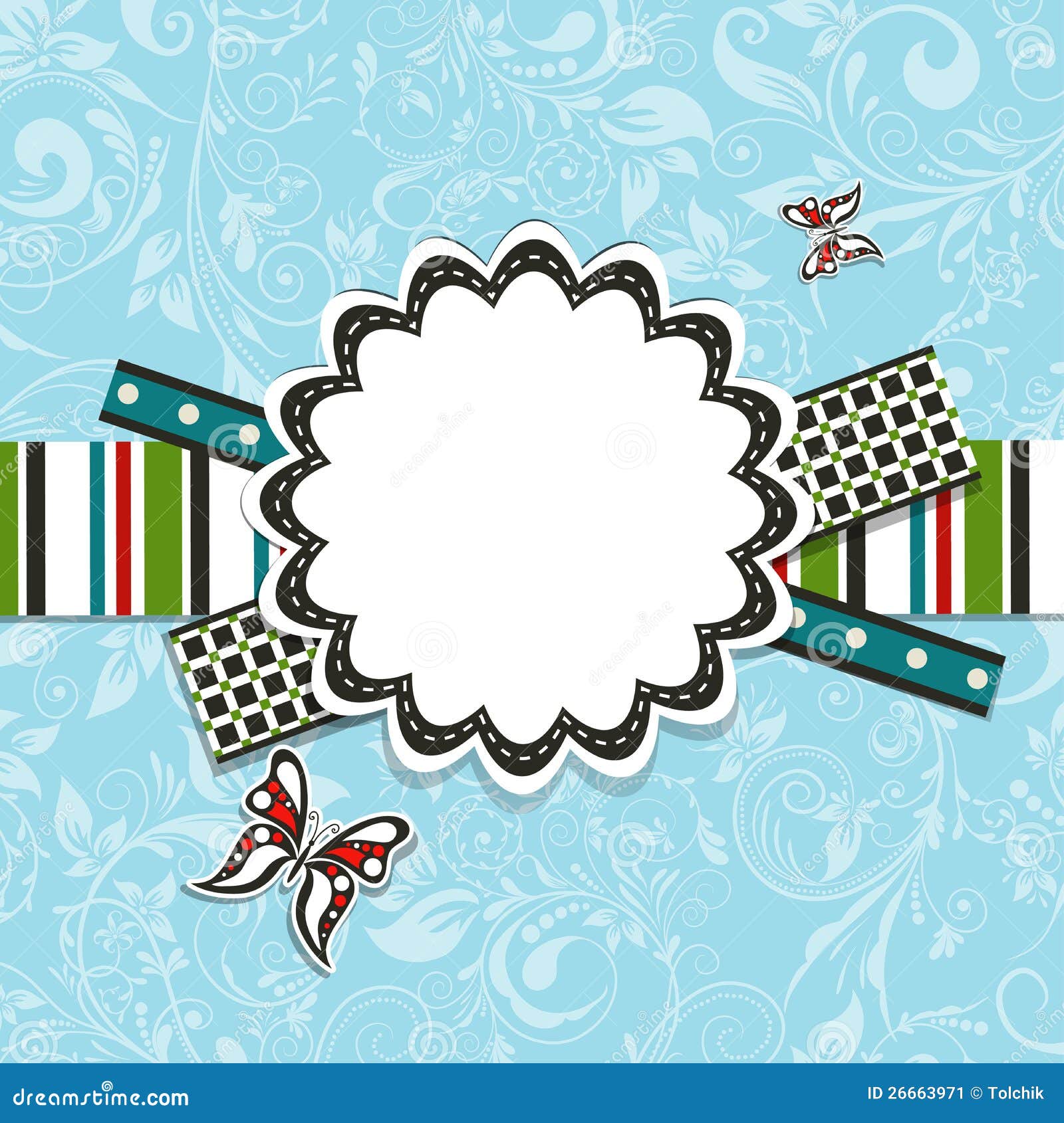 Template Greeting Card, Vector Stock Vector - Illustration of vector ...