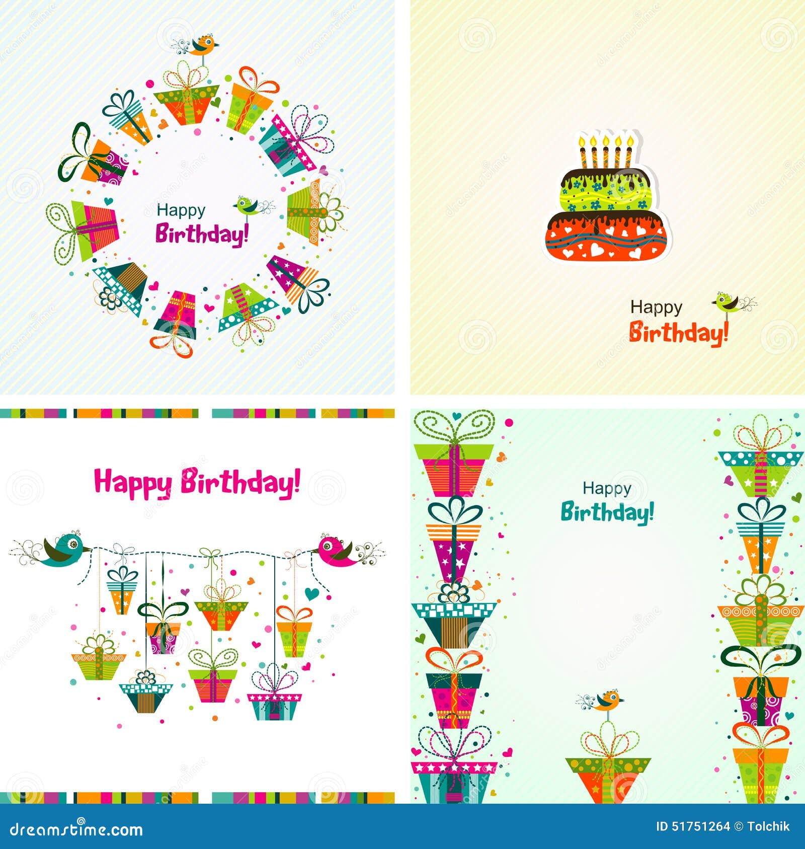 Template Greeting Card, Vector Stock Vector - Illustration of paper ...