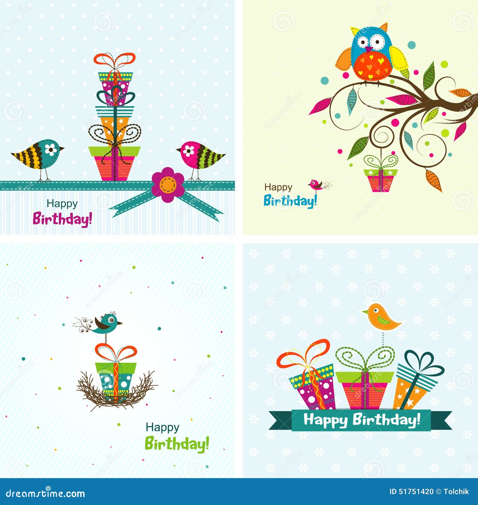 Template Greeting Card, Vector Stock Vector - Illustration of gift ...