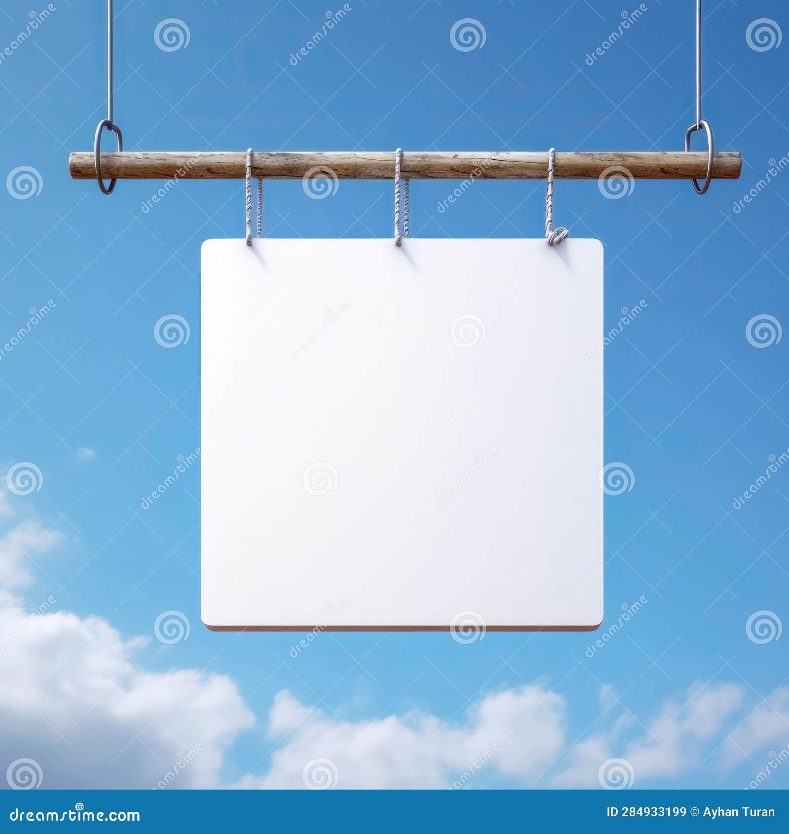 Template , Hanging Sign Board Stock Illustration - Illustration of ...