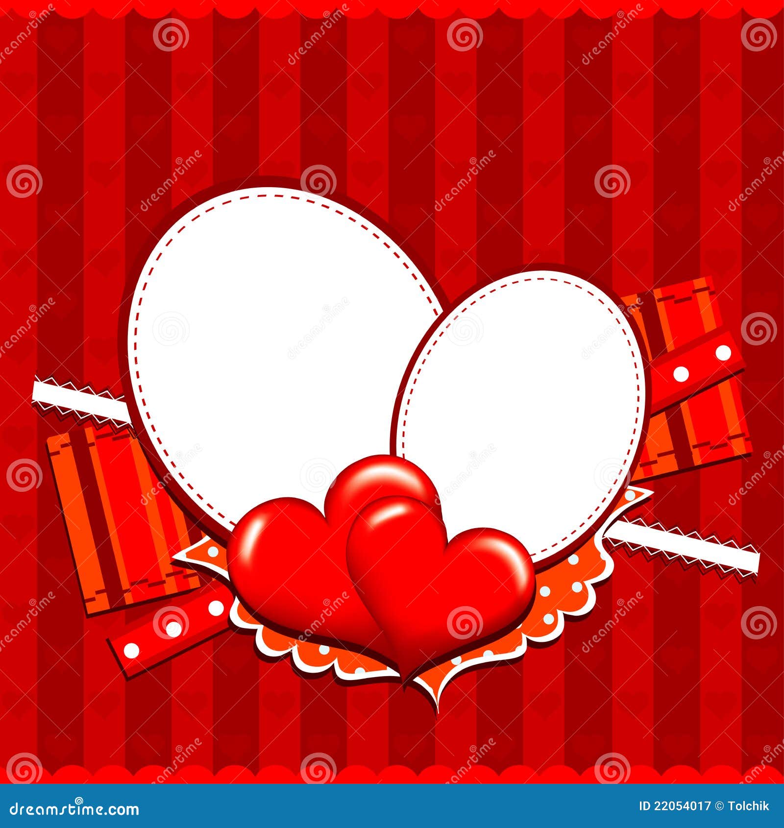 Template Heart Greeting Card Stock Vector - Illustration of beauty ...