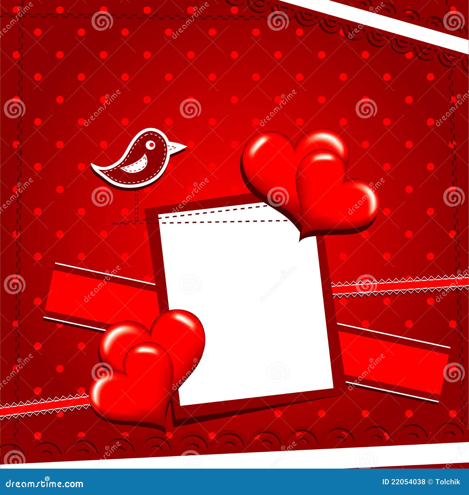 Template Heart Greeting Card Stock Vector - Illustration of greeting ...