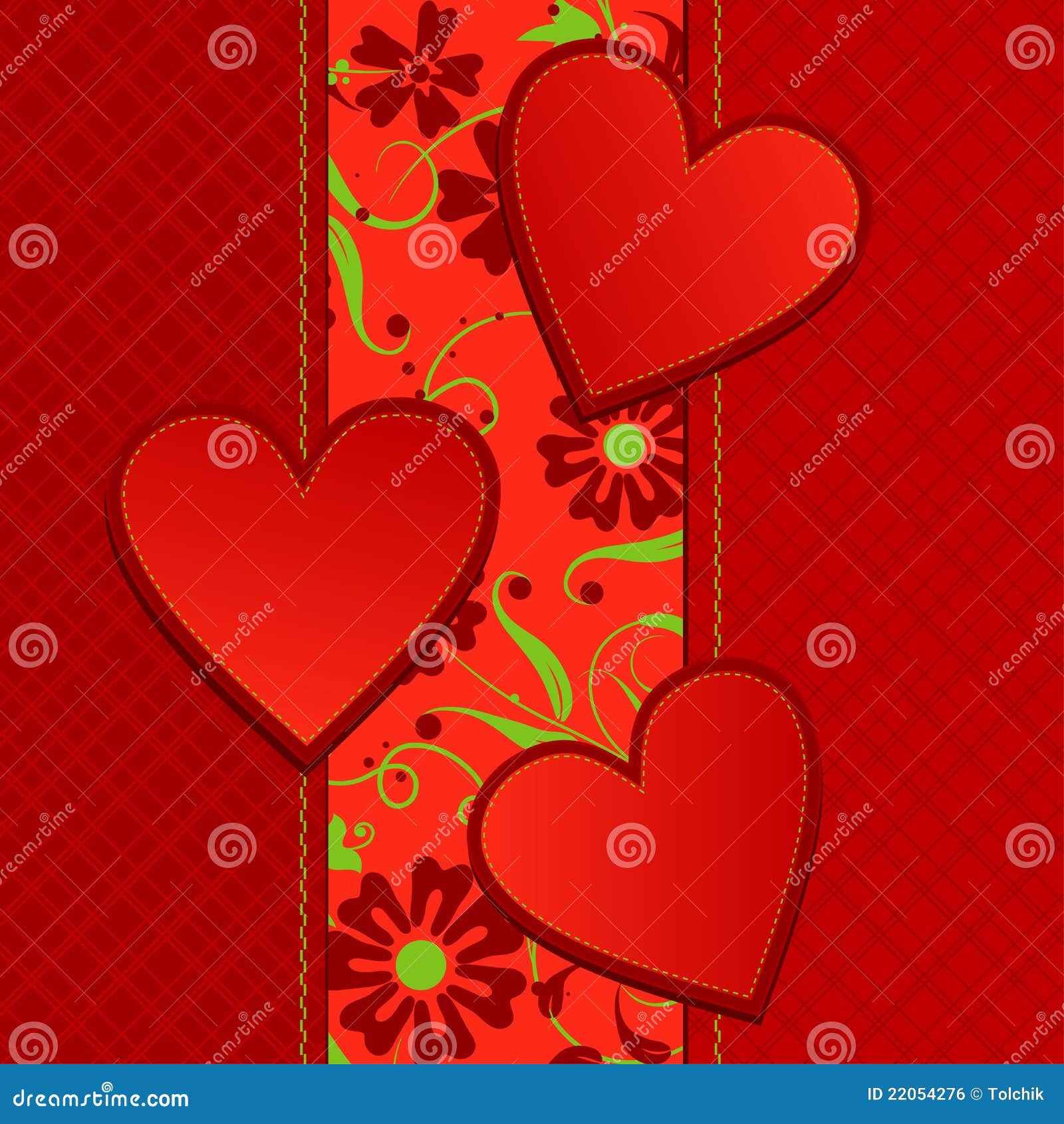 Template Heart Greeting Card Stock Vector - Illustration of birth ...