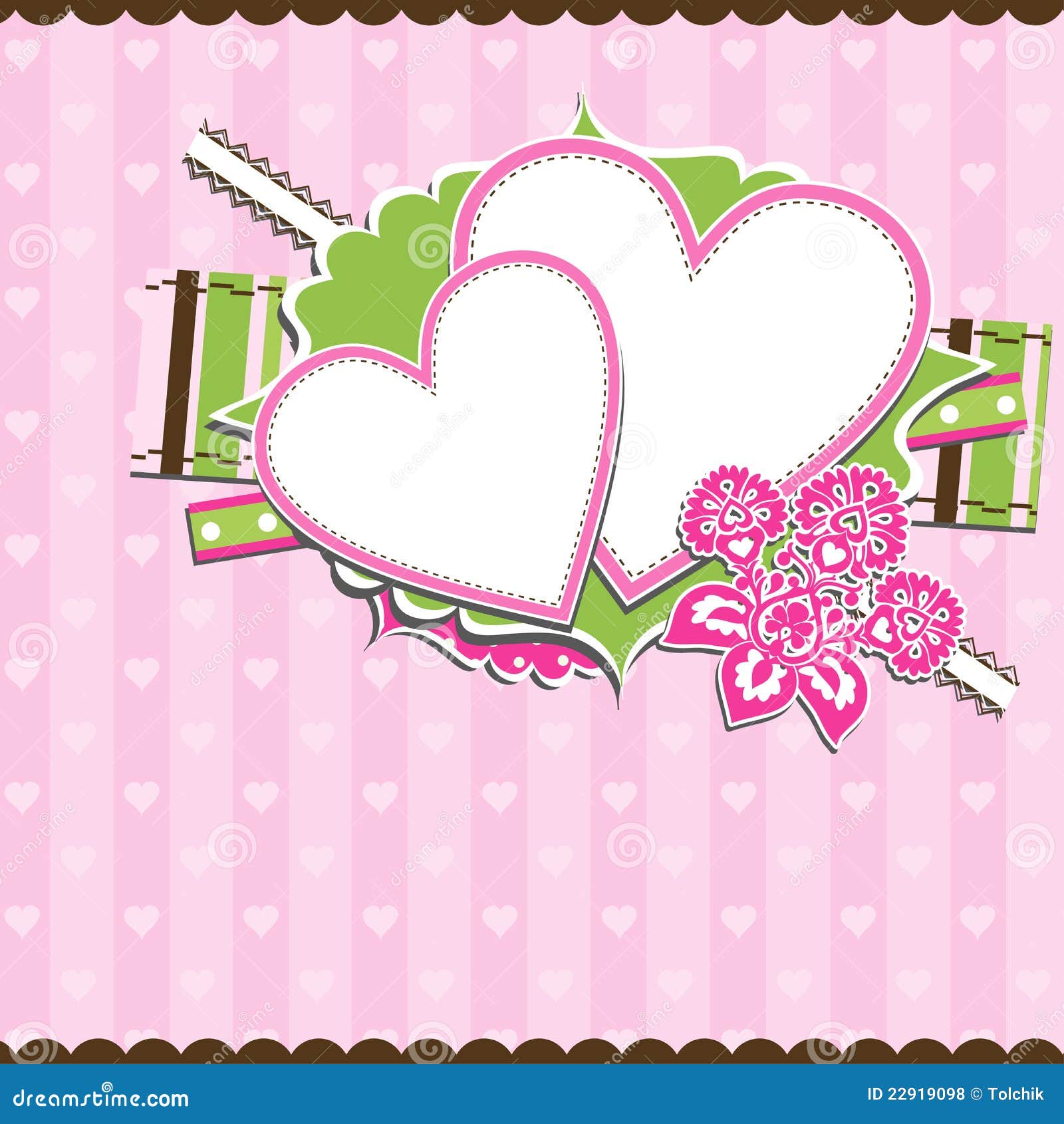 Template Heart Greeting Card Stock Vector - Illustration of celebrate ...