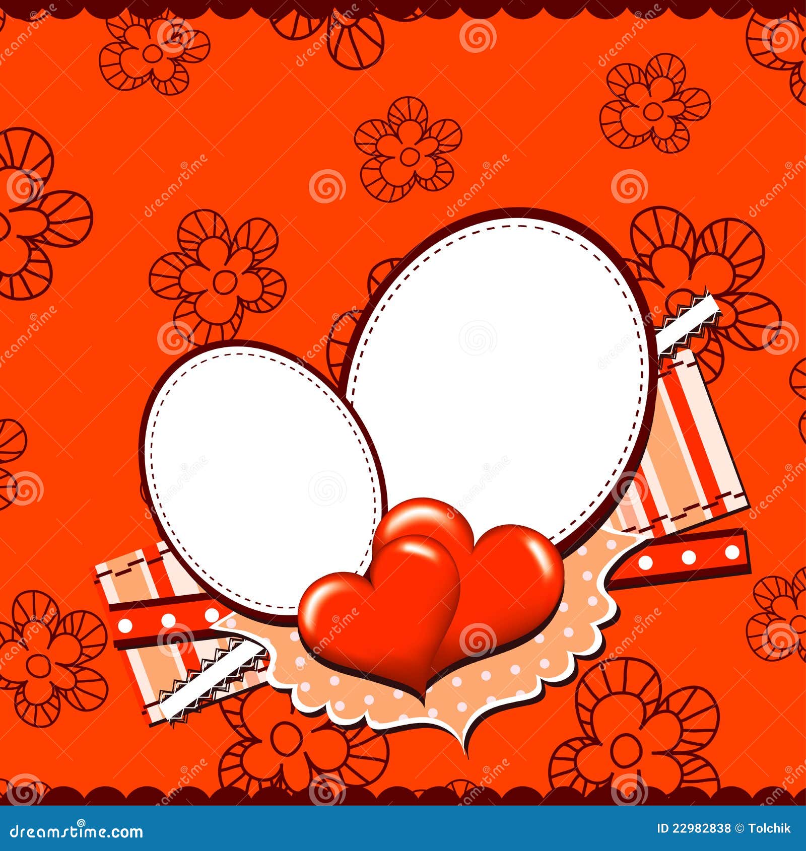 Template Heart Greeting Card Stock Vector - Illustration of greeting ...