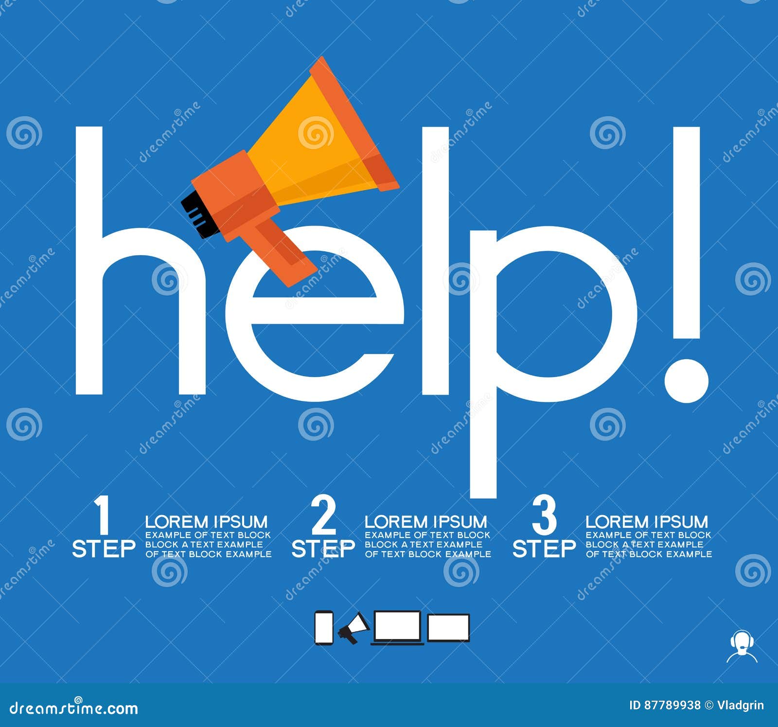 Template help background stock vector. Illustration of business - 87789938