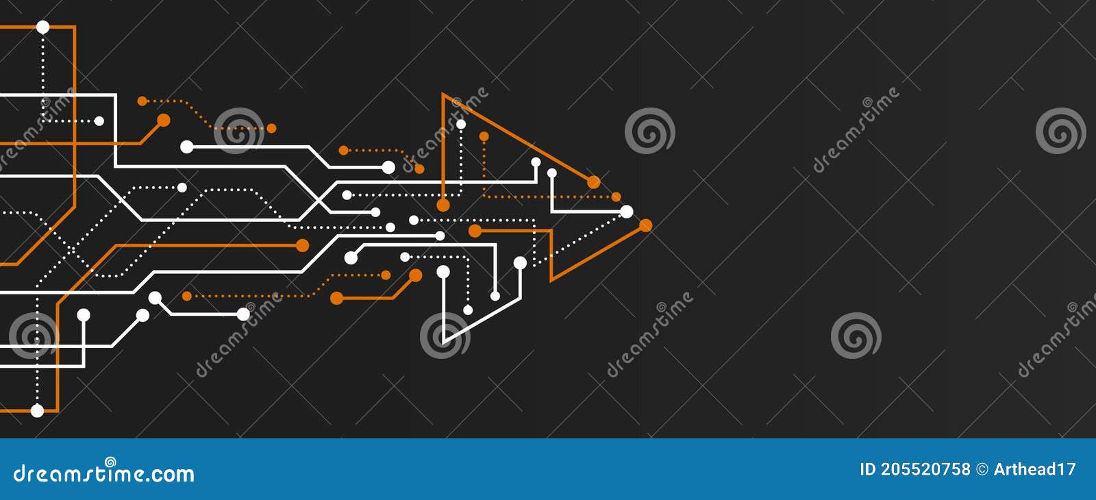 Template for Hi-tech Banner or Presentation. Abstract Modern Digital ...