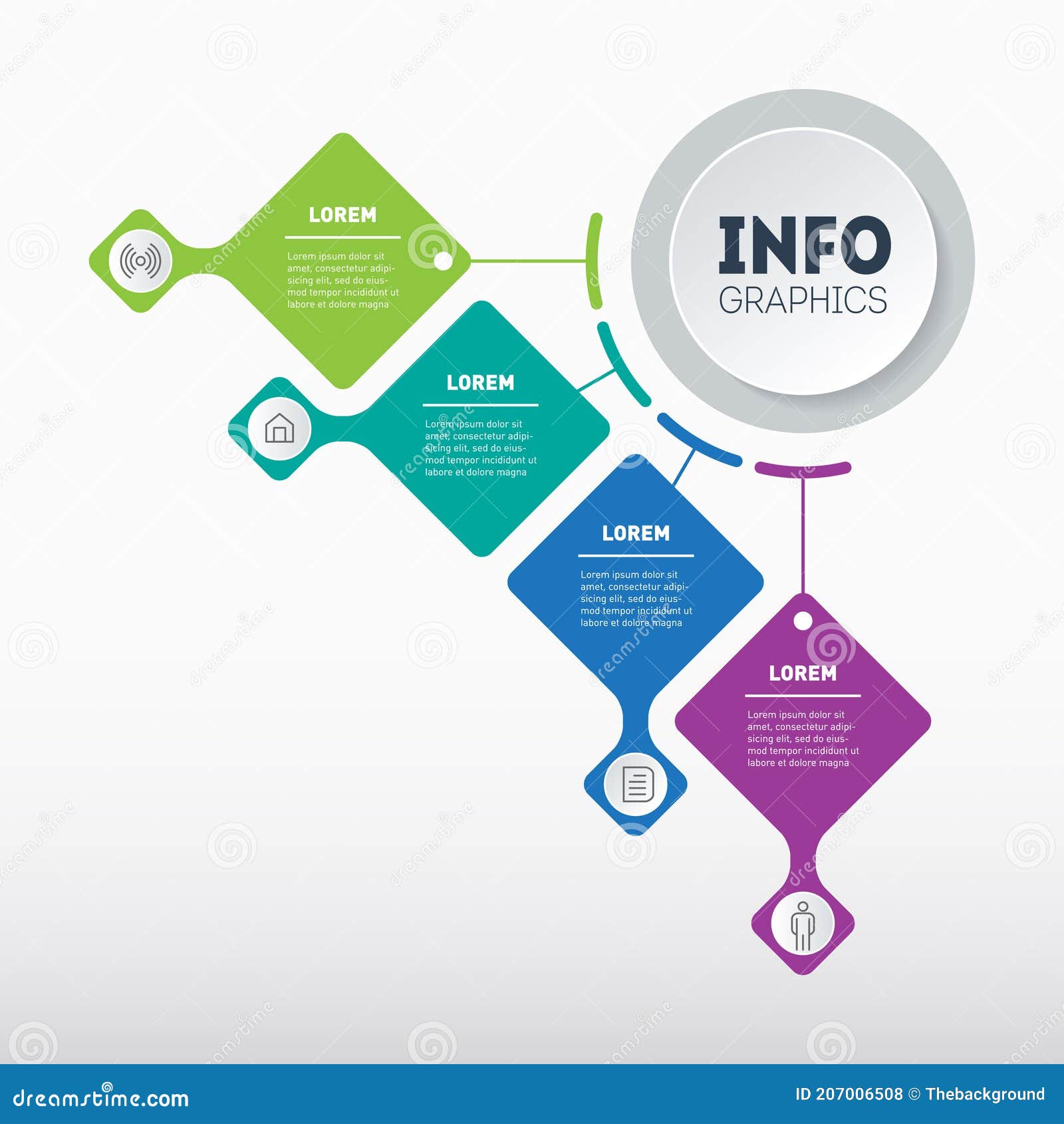 Four Process Diagram Royalty-Free Stock Photography | CartoonDealer.com ...