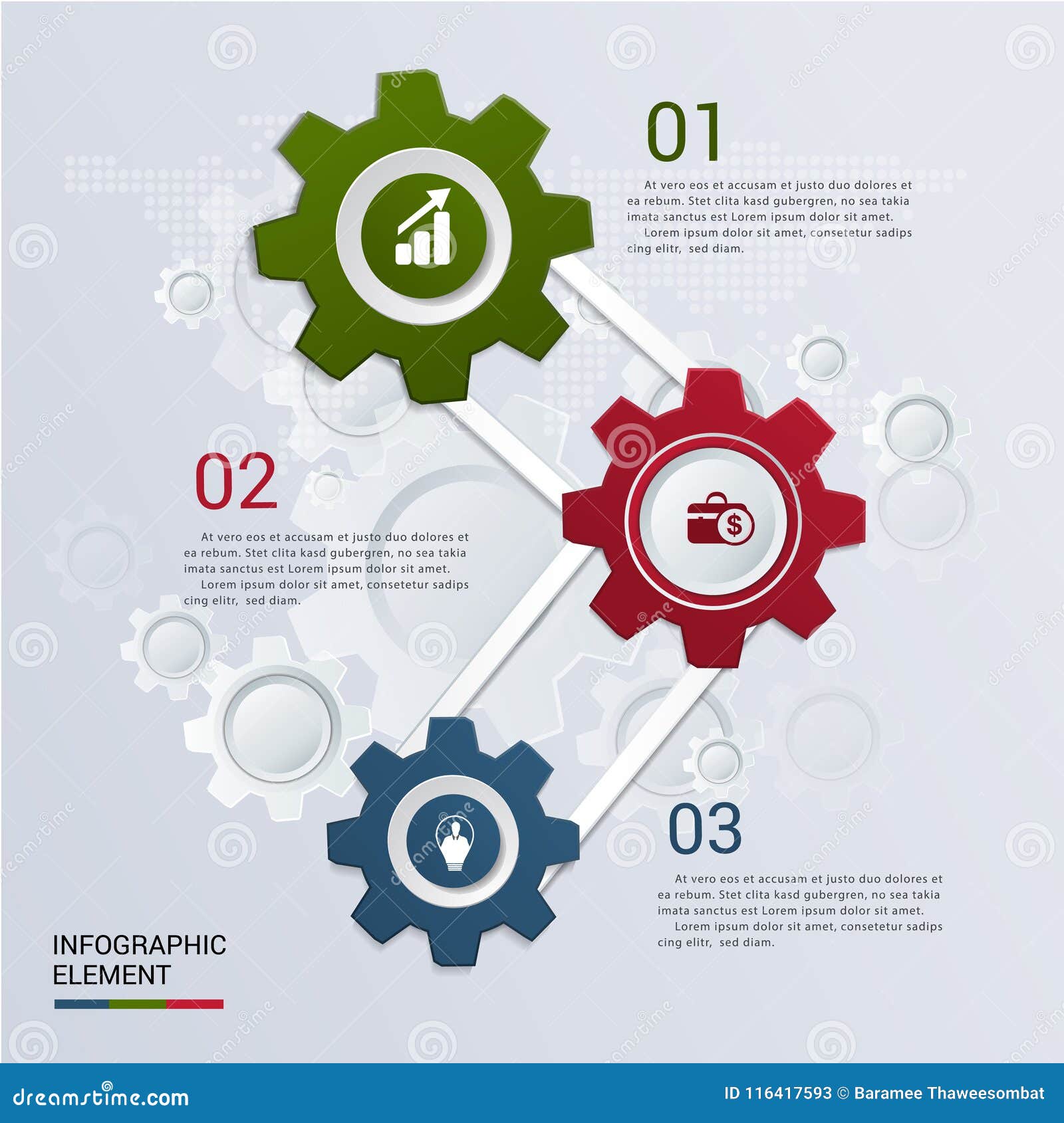 Template for Infographic Vector 4 Options. Can Be Used for Workflow ...