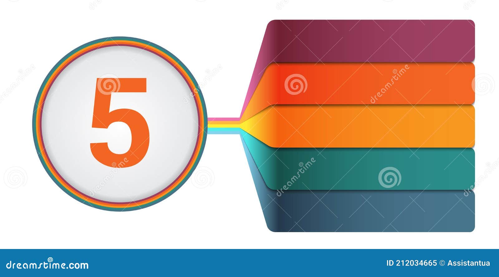 Colourful Numbered Hands Royalty-Free Illustration | CartoonDealer.com ...