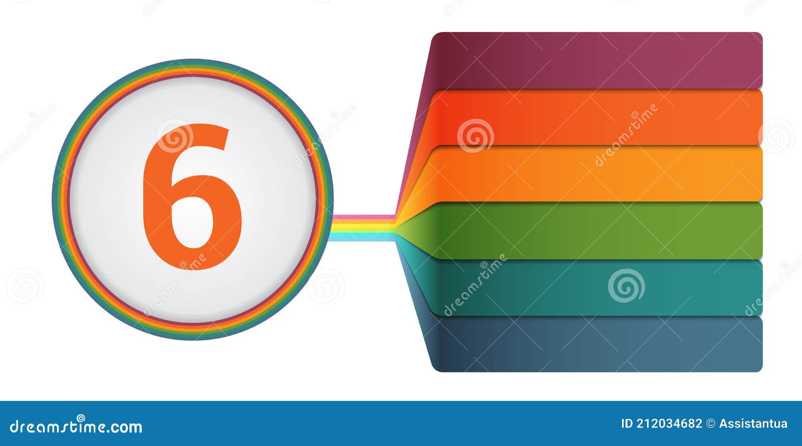 Colourful Numbered Hands Royalty-Free Illustration | CartoonDealer.com ...