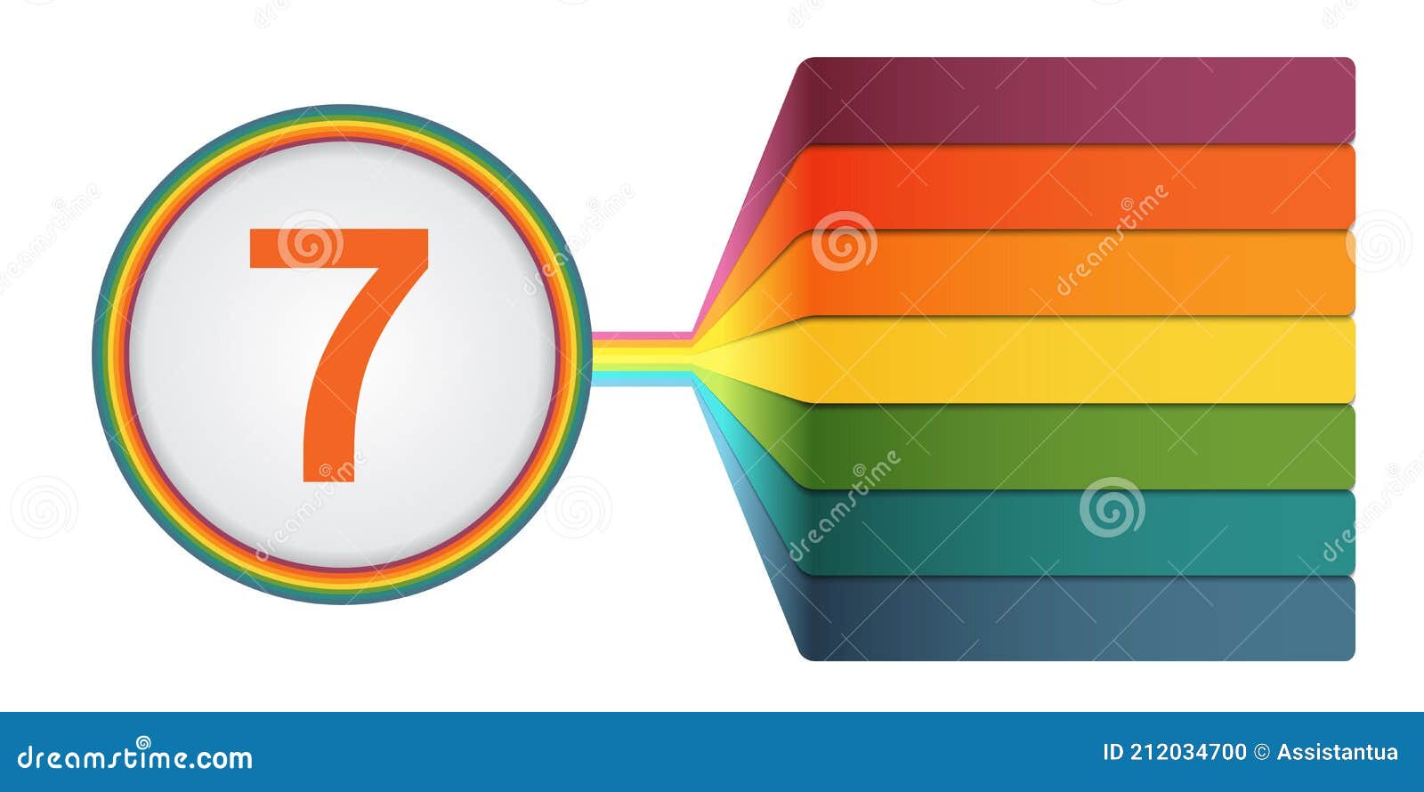 Colourful Numbered Hands Royalty-Free Illustration | CartoonDealer.com ...