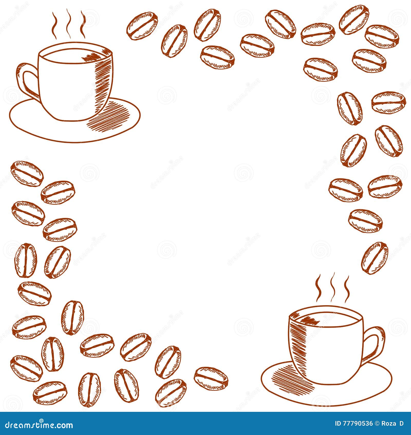 Coffee Beans Border Stock Illustrations – 510 Coffee Beans Border Stock ...