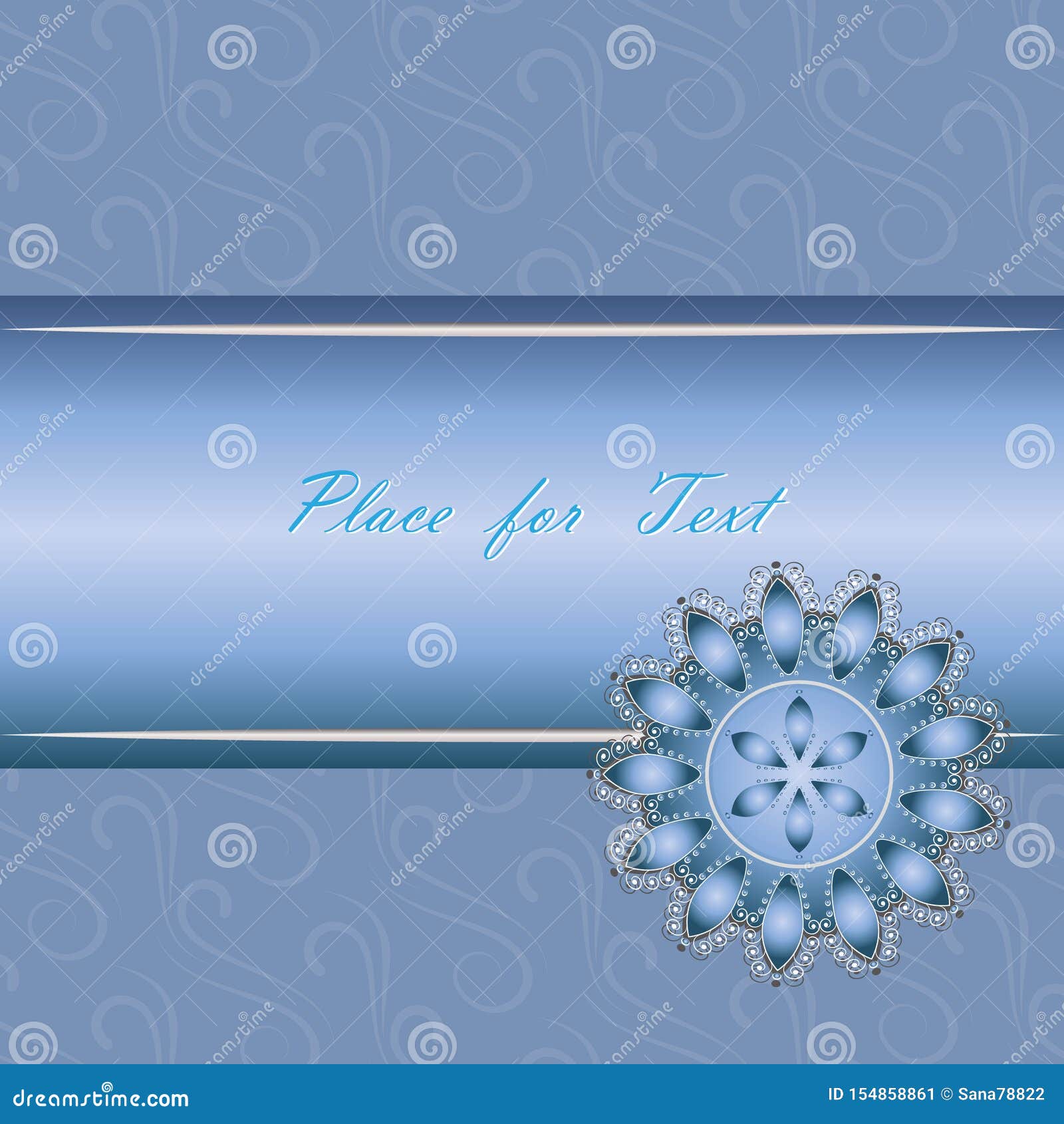 Template for Invitation. for Registration Cards for the Holiday. Vector ...