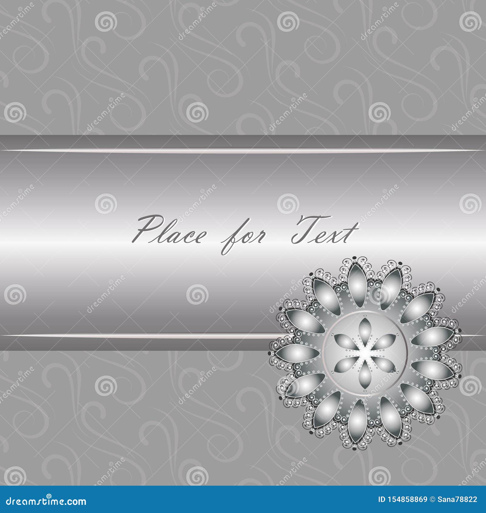 Template for Invitation. for Registration Cards for the Holiday. Vector ...