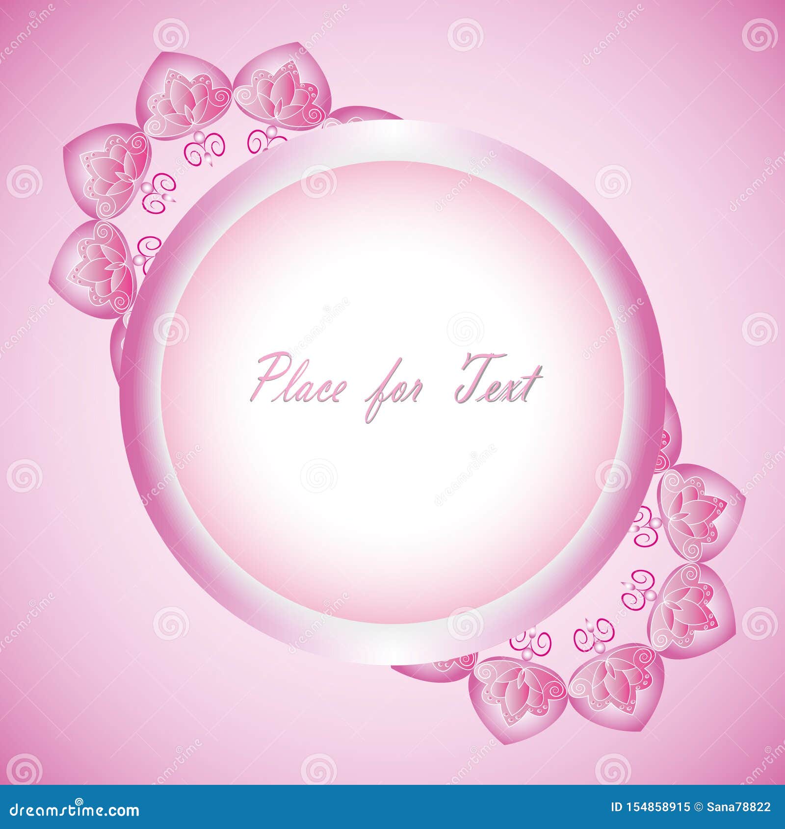 Template for Invitation. for Registration Cards for the Holiday. Vector ...