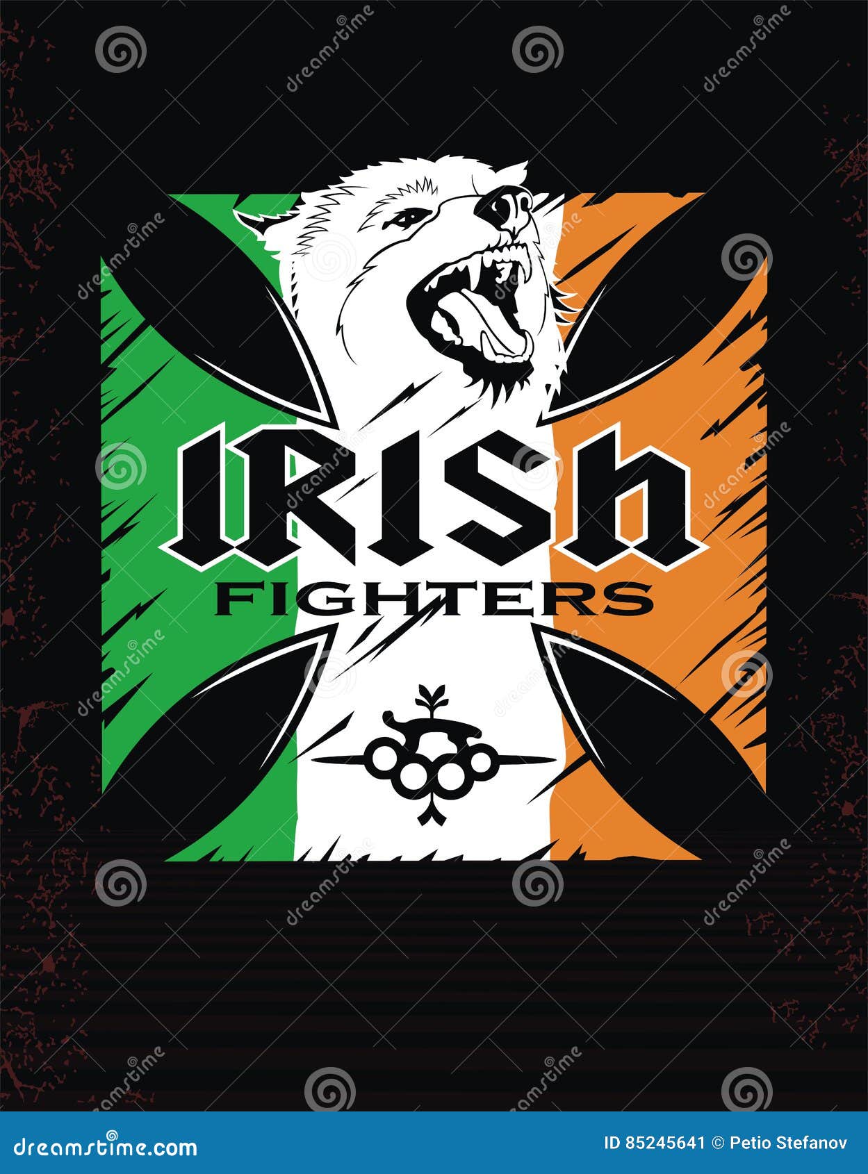 Template Irish fighters stock vector. Illustration of business - 85245641
