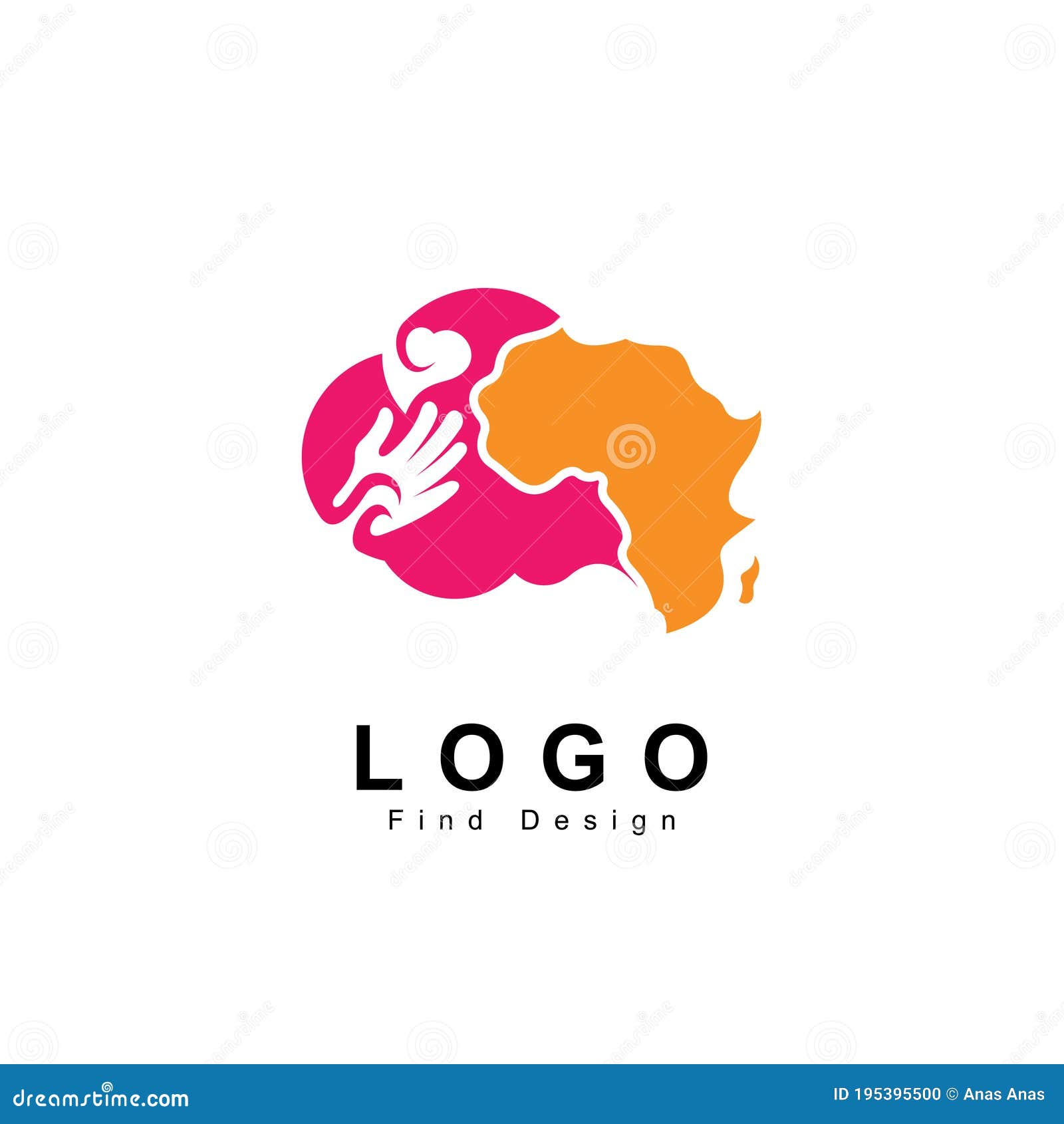 Brain Logo, Save, Help, and Humanity, Social, Charity, Love and Hand ...