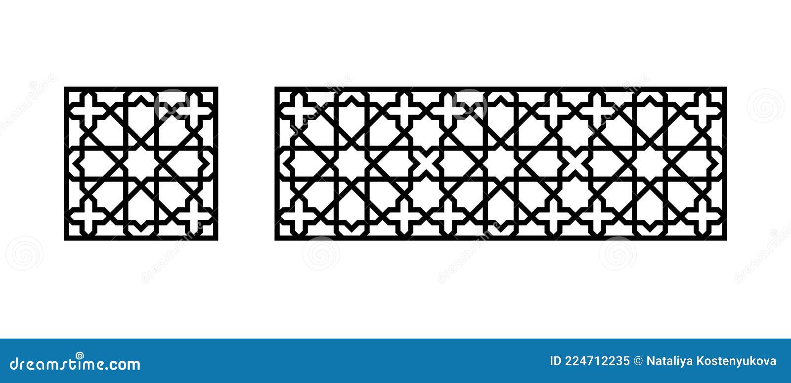 Islamic Pattern for Laser Cutting Stock Vector - Illustration of ...