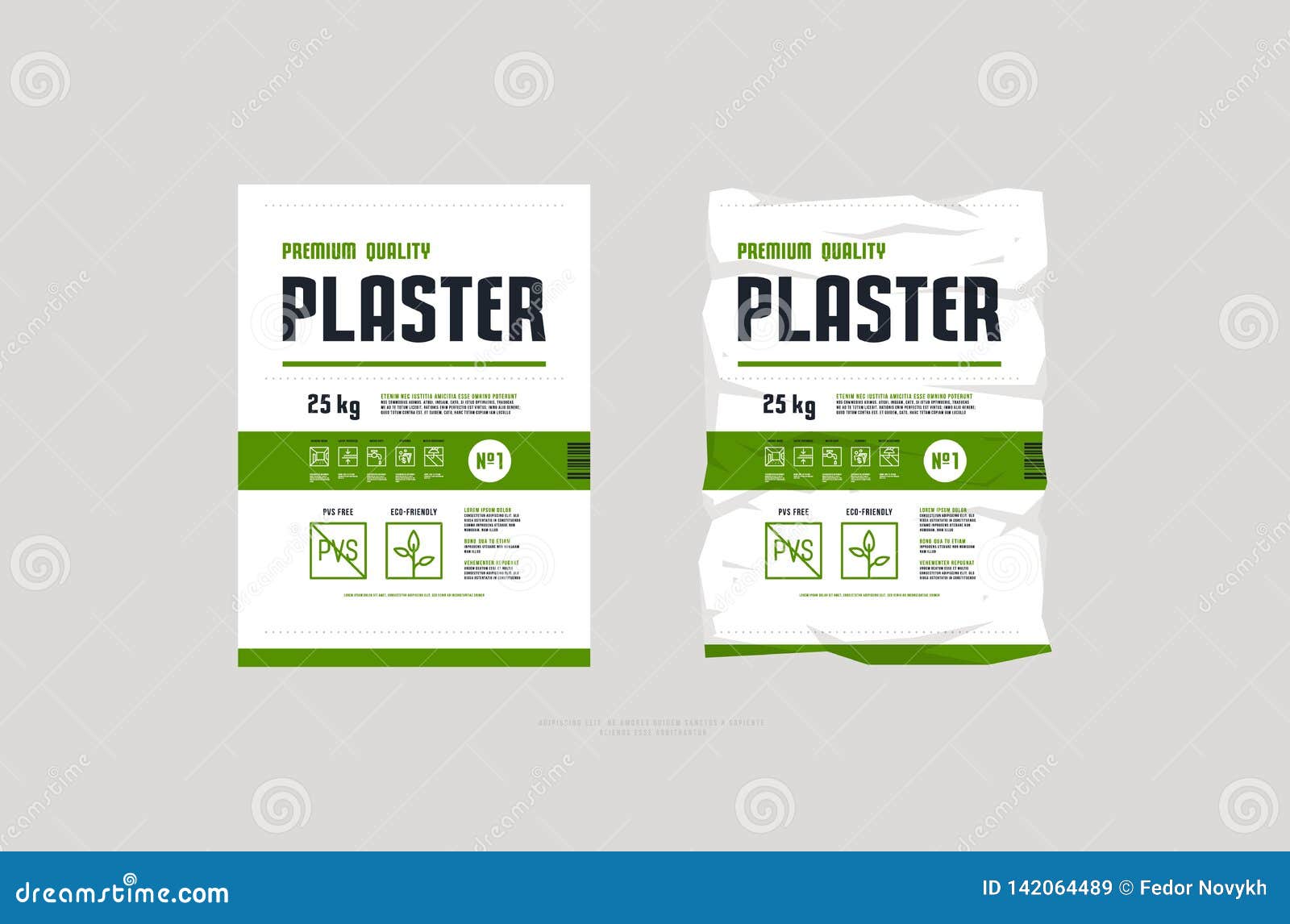 Template Label for Interior Plaster Packaging Stock Vector ...