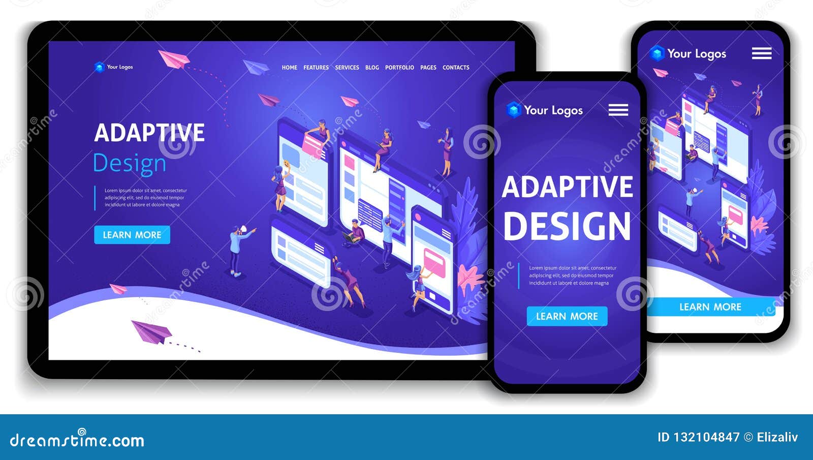Web Template Of Adaptive Login Form Stock Photo | CartoonDealer.com ... Web Template Of Adaptive Login Form Stock Photo | CartoonDealer.com ...