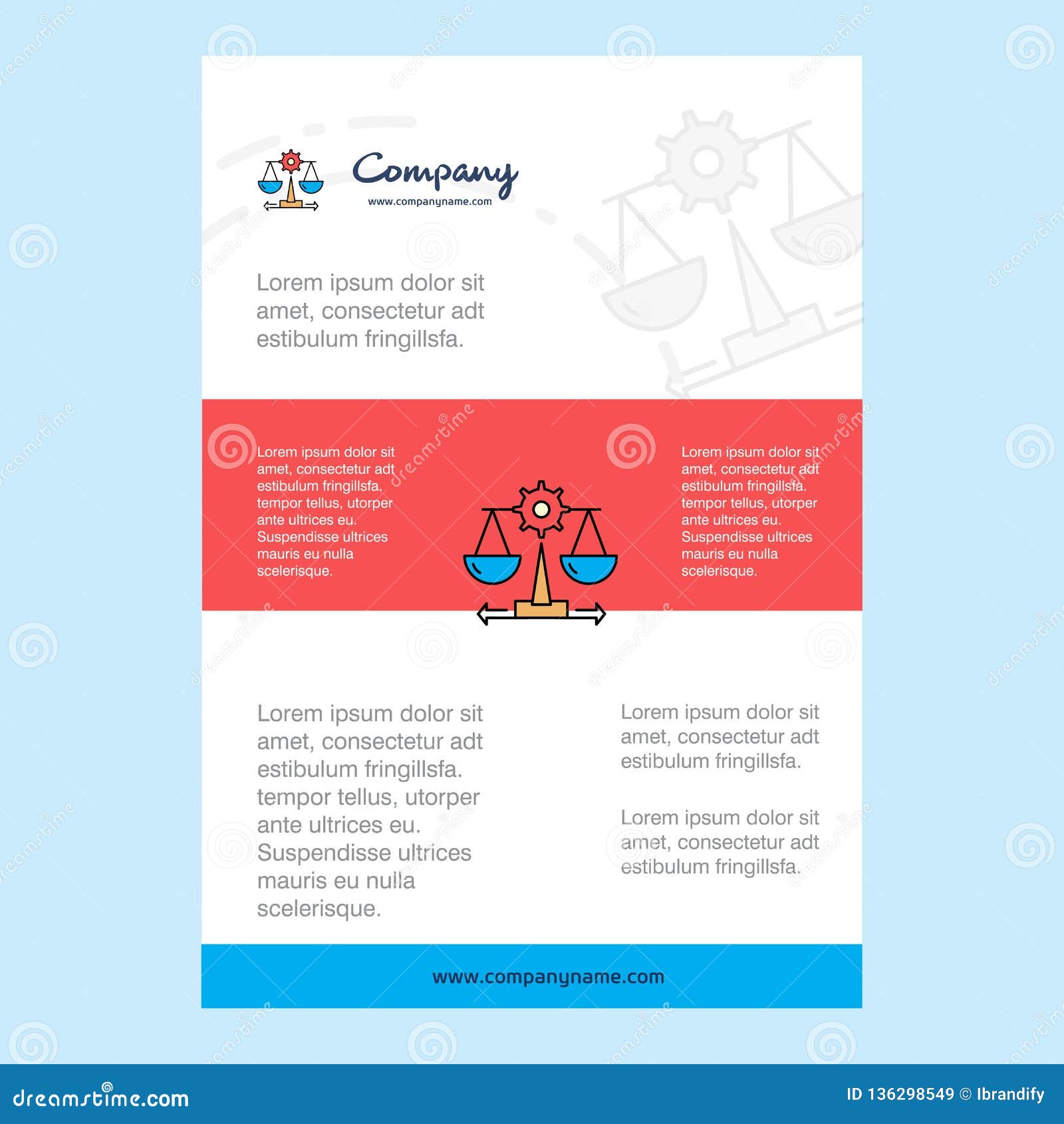 Template Layout for Justice Comany Profile ,annual Report ...