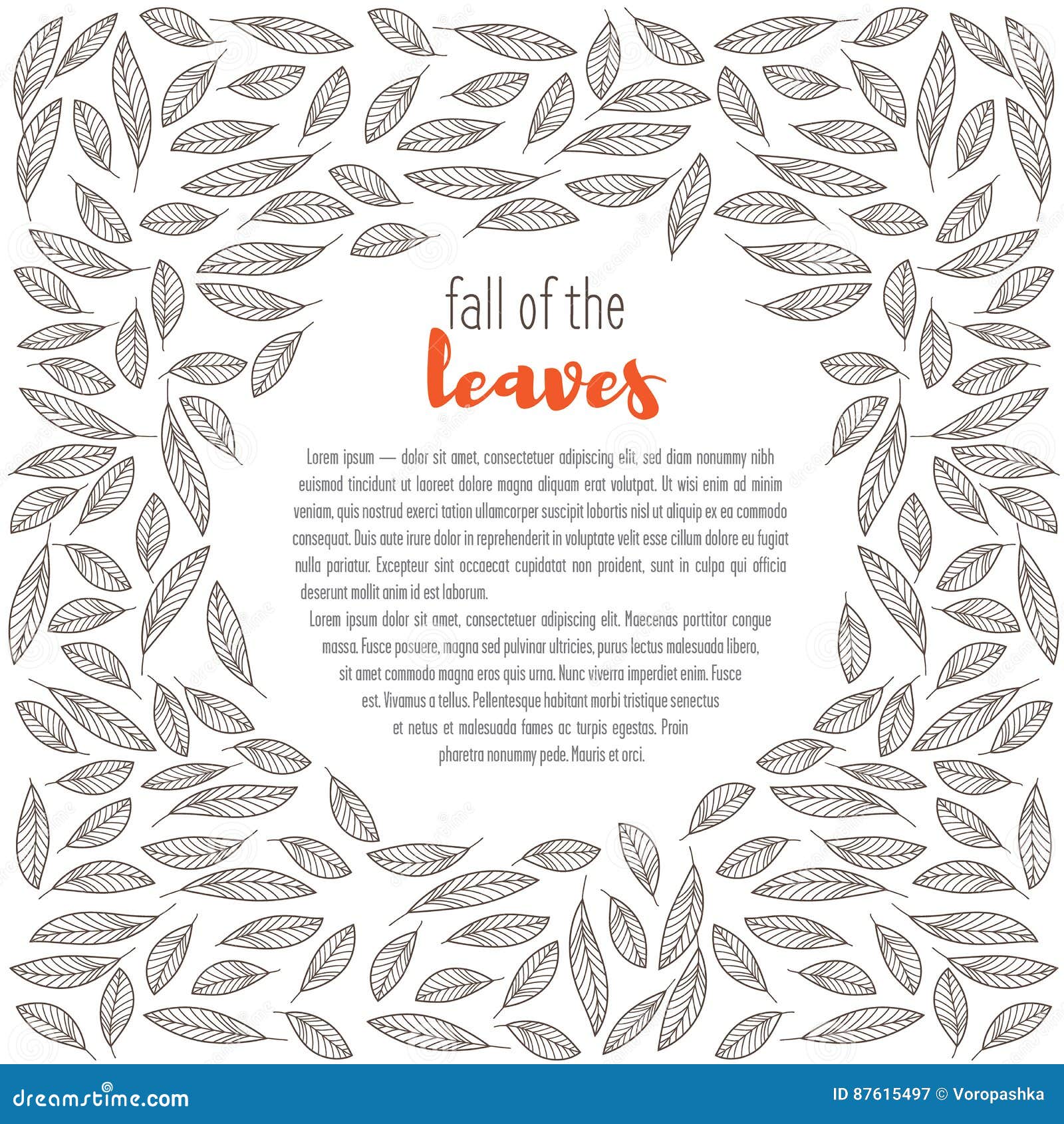 Template layout with text. stock vector. Illustration of fashion - 87615497