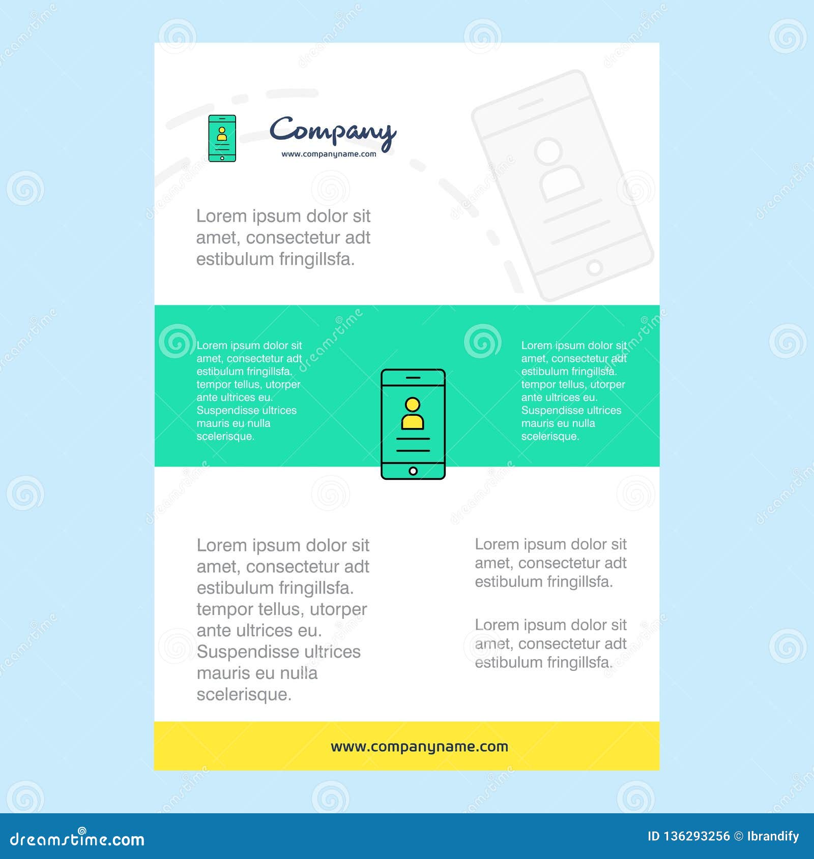 Template Layout For User Profile Comany Profile ,annual Report ...