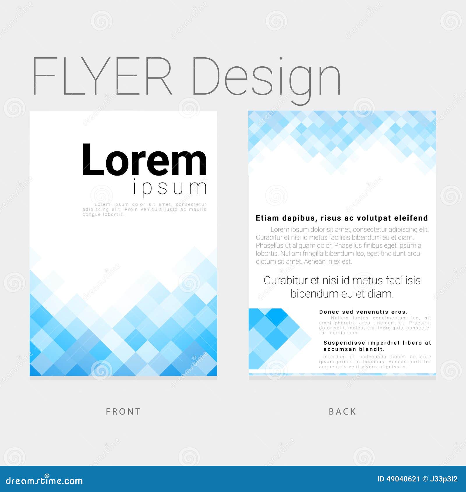 Template Leaflet in Modern Style for Business Stock Vector ...