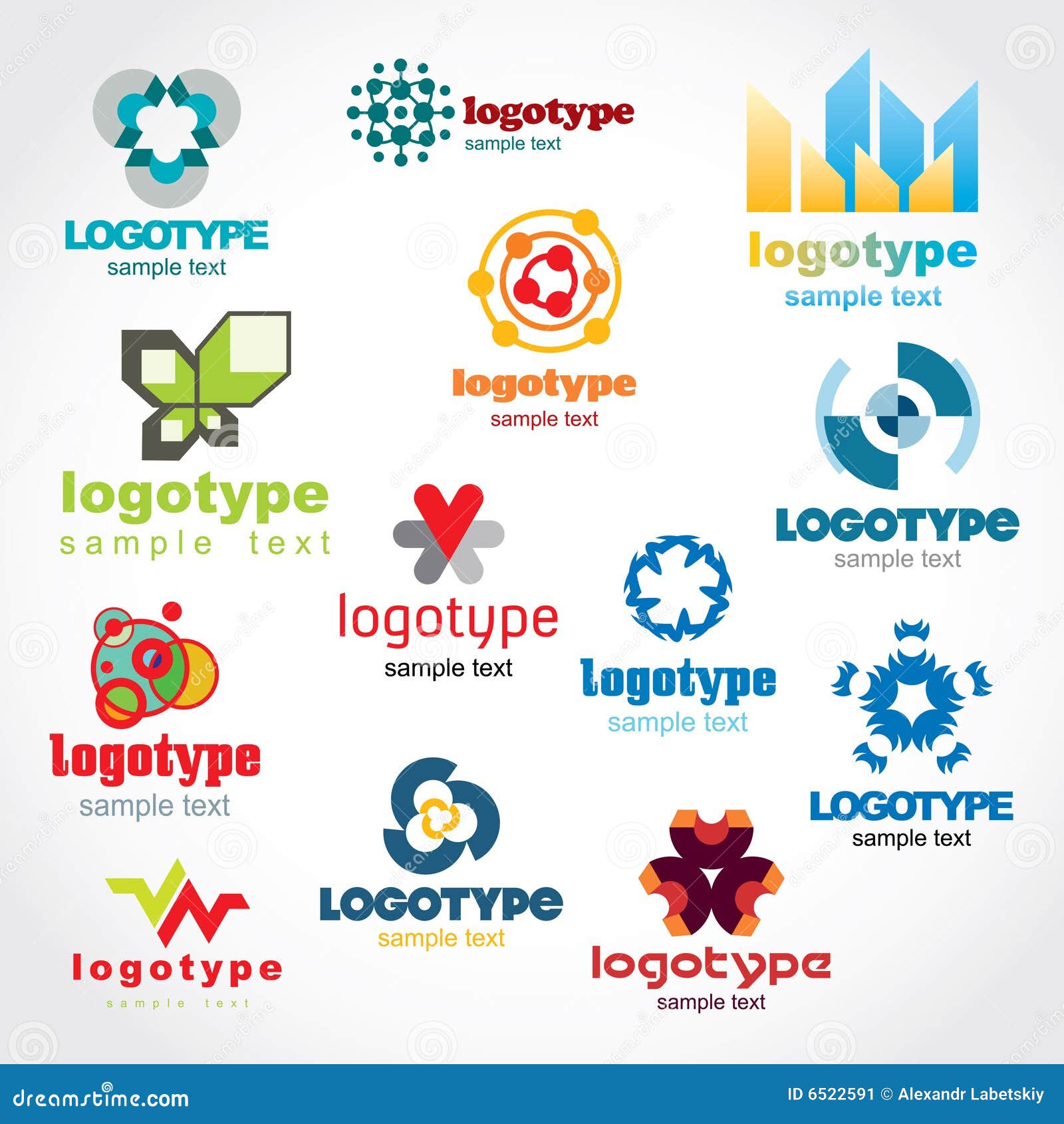 Template logo stock vector. Illustration of identity, brand - 6522591