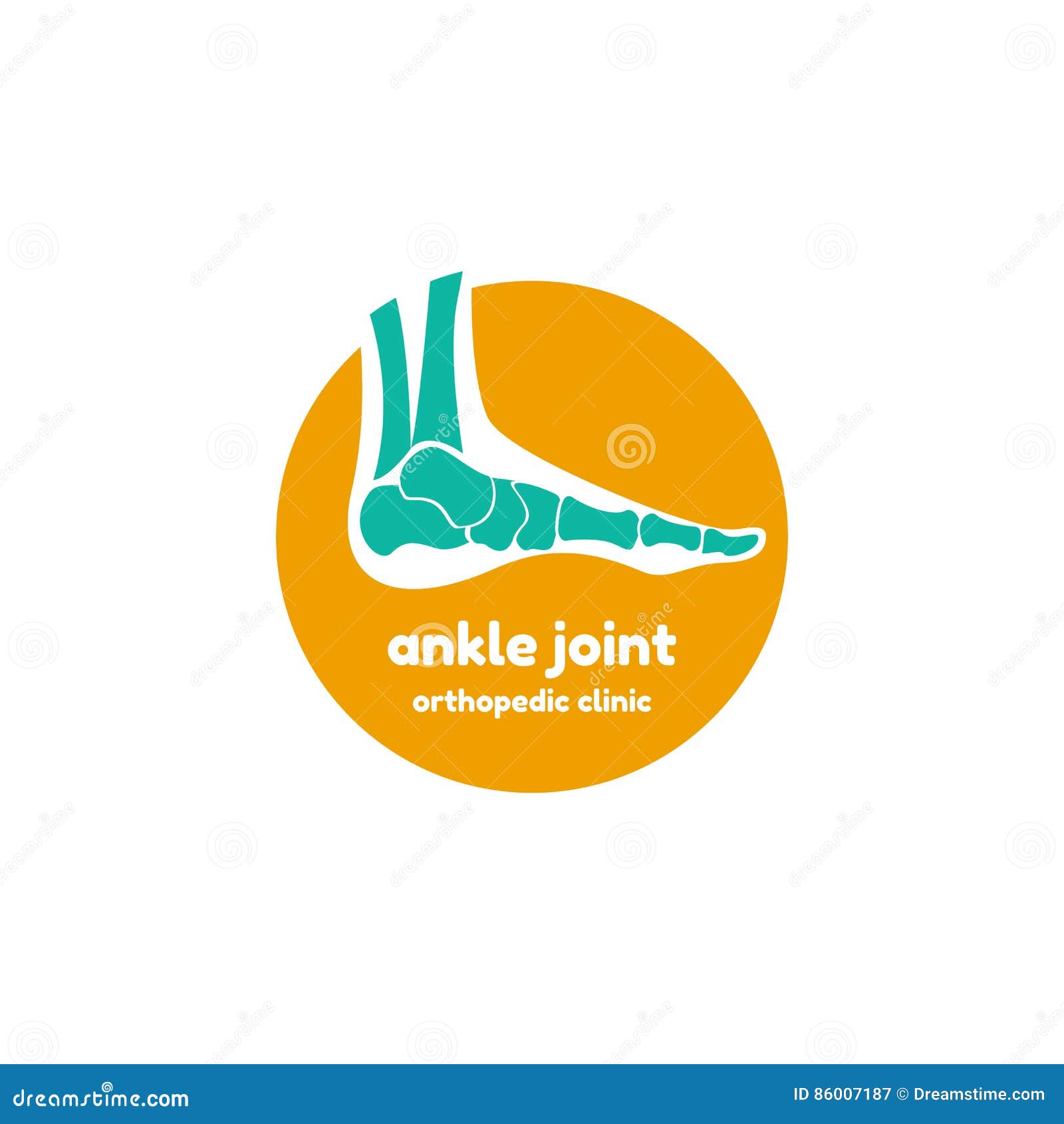 Template Logo for Ankle Joint Stock Vector - Illustration of joint ...