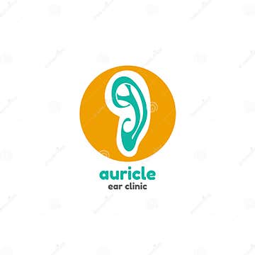 Template logo for auricle stock vector. Illustration of doctor - 86007825