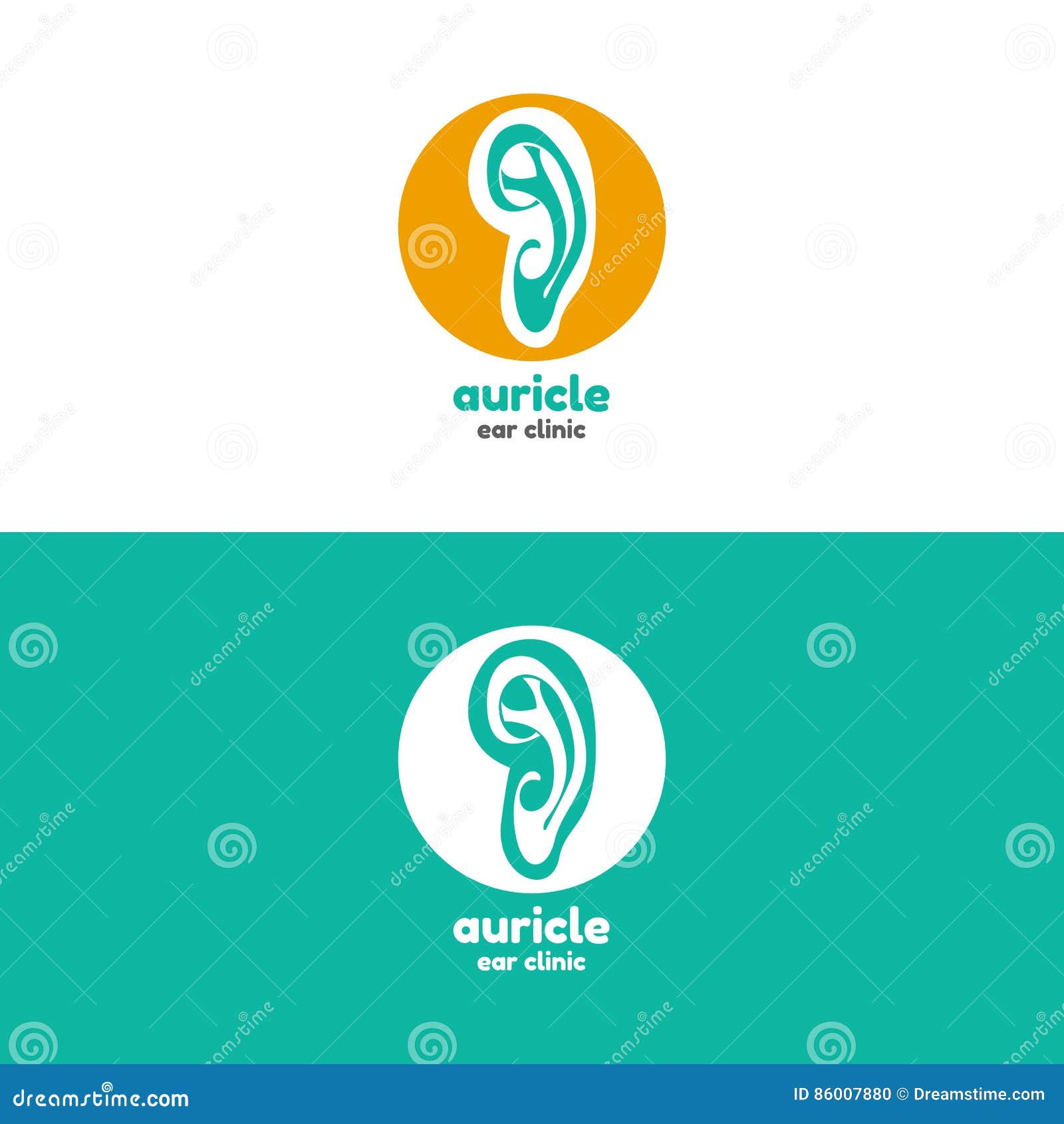 Template logo for auricle stock vector. Illustration of natural - 86007880