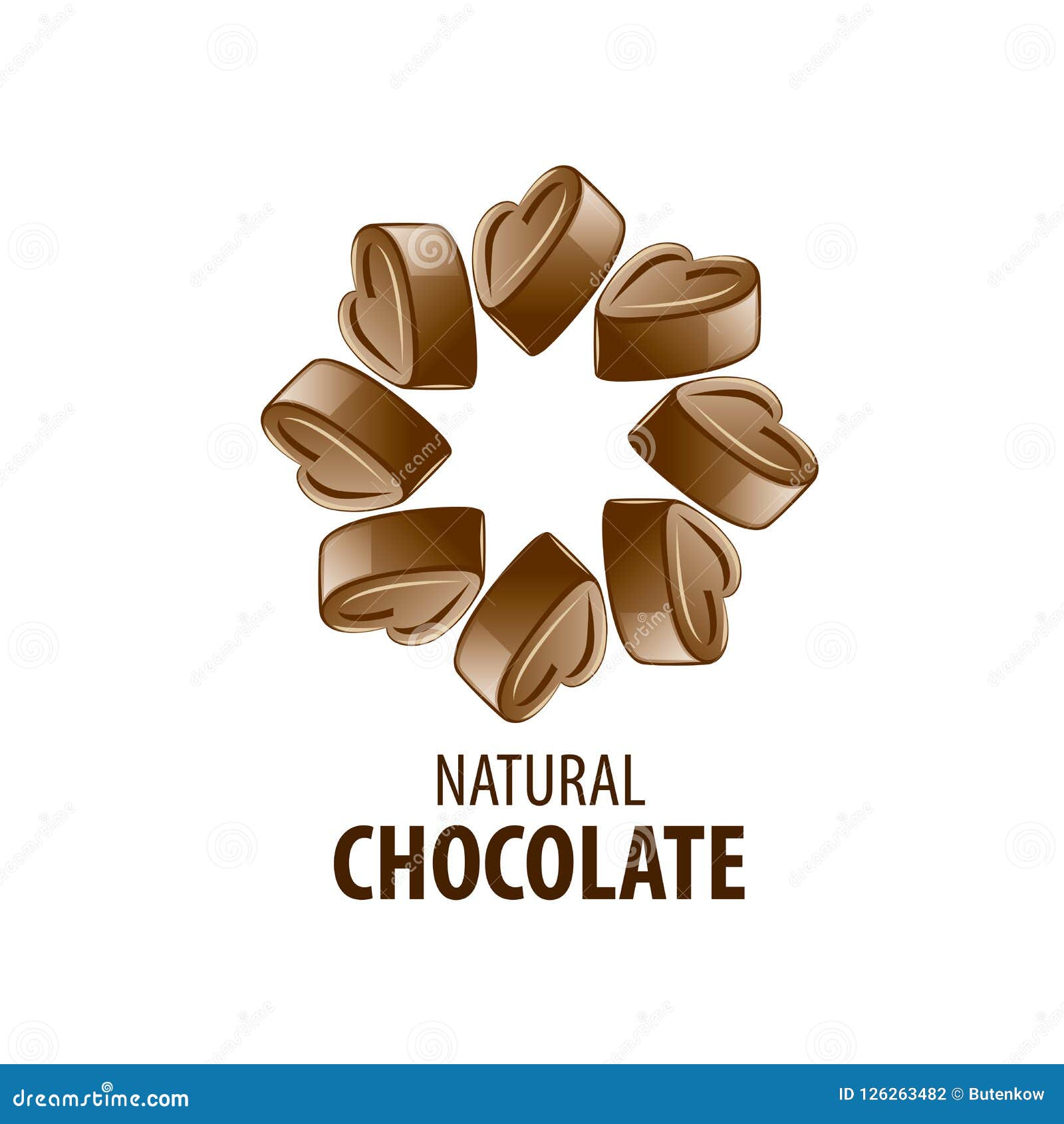 Vector logo chocolate stock vector. Illustration of isolated - 126263482