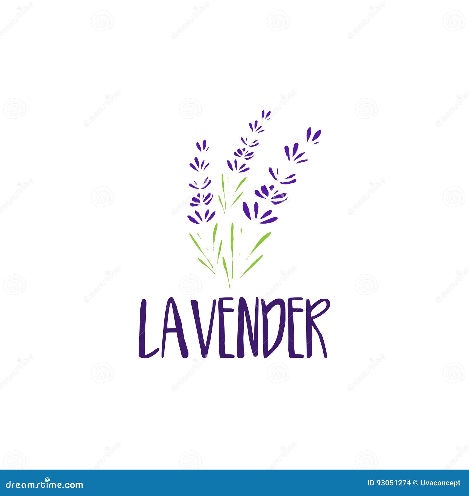 Template Logo Design of Abstract Icon Lavender. Stock Vector ...