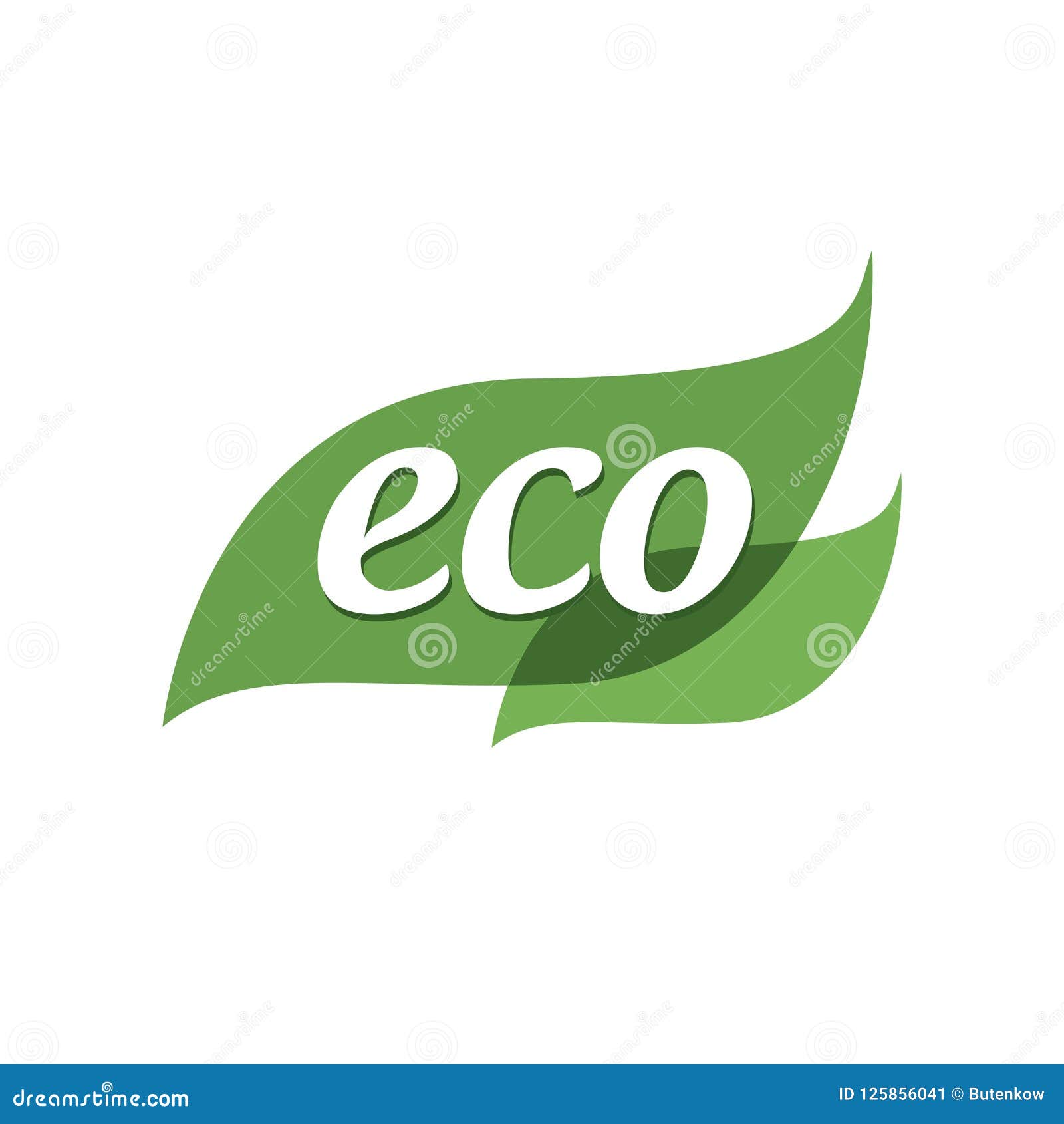 Logo vector eco stock vector. Illustration of ecology - 125856041
